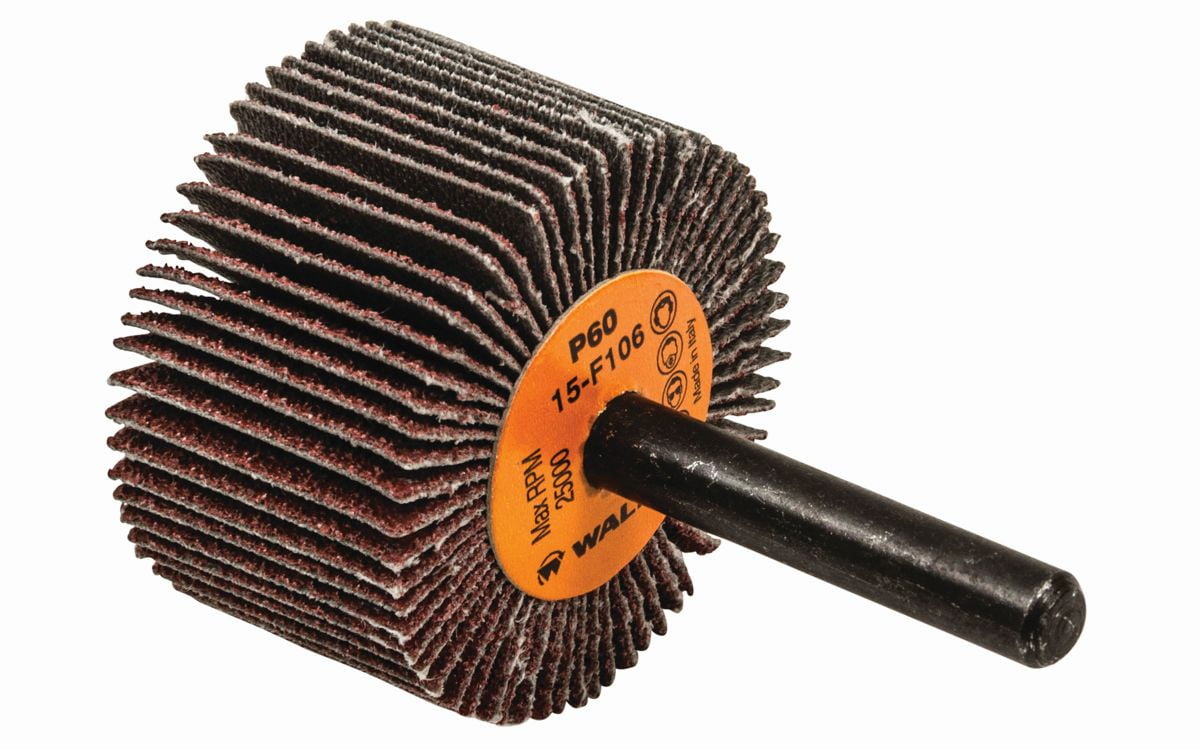 Walter 15F106 Coolcut Flap Wheel 1-1/2" x 1" 60 Grit - Walmart.com