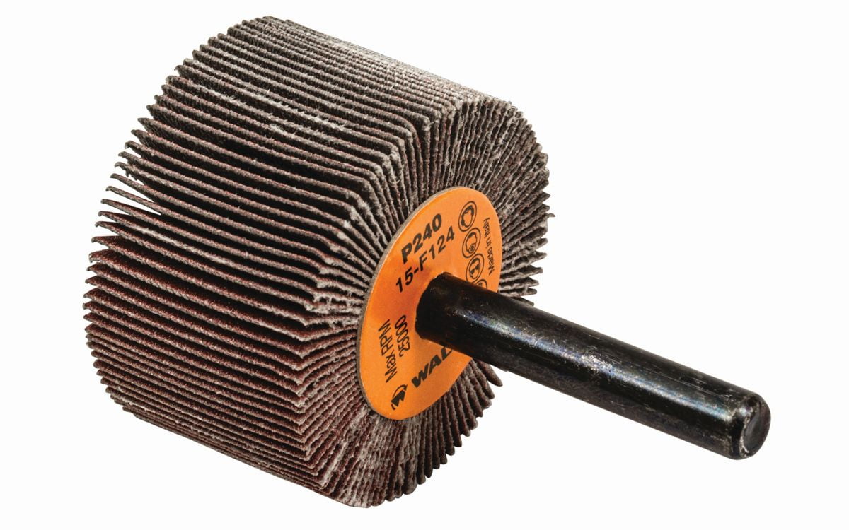 Walter 15F124 Coolcut Flap Wheel 1-1/2" x 1" 240 Grit - Walmart.com