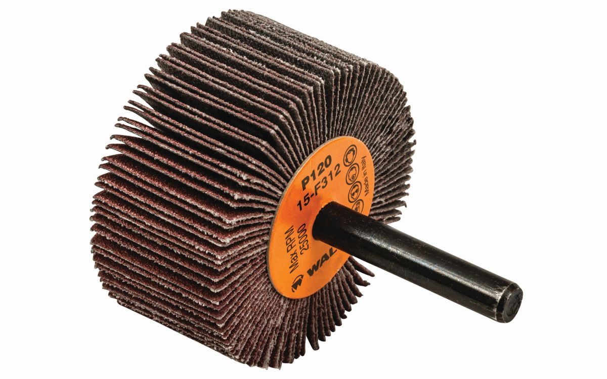 Walter 15F312 Coolcut Flap Wheel 2" x 1" 120 Grit - Walmart.com