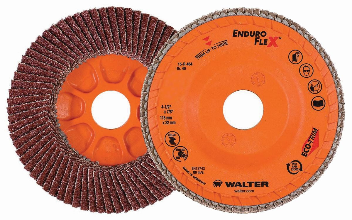 Walter Surface Technologies Fiber Disc,4 1/2 in Dia,7/8in Arbor 15R454 ...