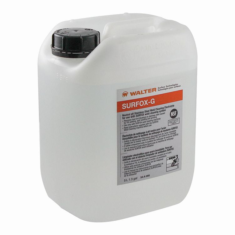 Walter 54A066 Surfox-G pH Neutral Electrolyte Solution, 1.3 Gallon ...