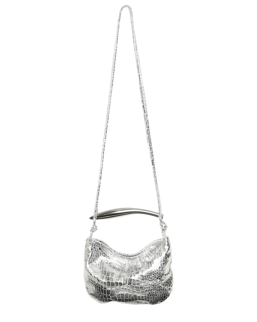 Walter Baker Hazel Mini Woven Leather Hobo, Silver - Walmart.com