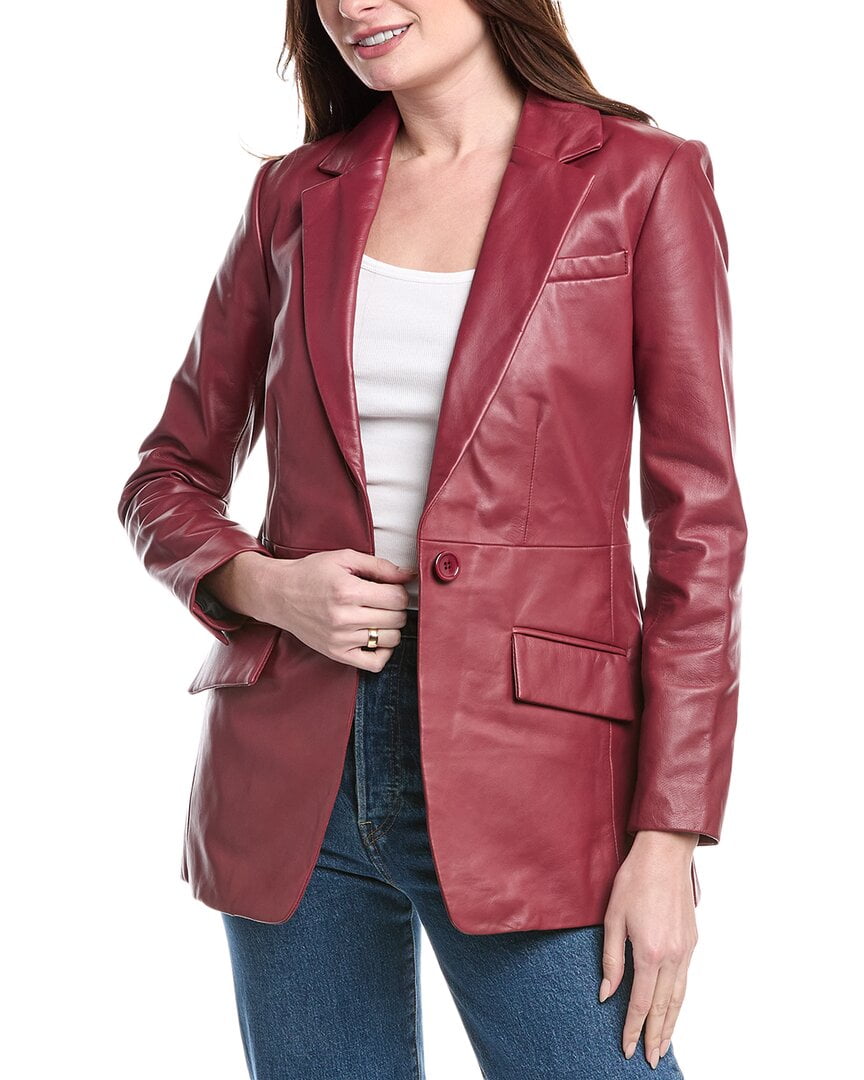 Walter Baker womens CROSBY by Mollie Burch Palmer Linen-Blend Top, xs, Red - Walmart.com