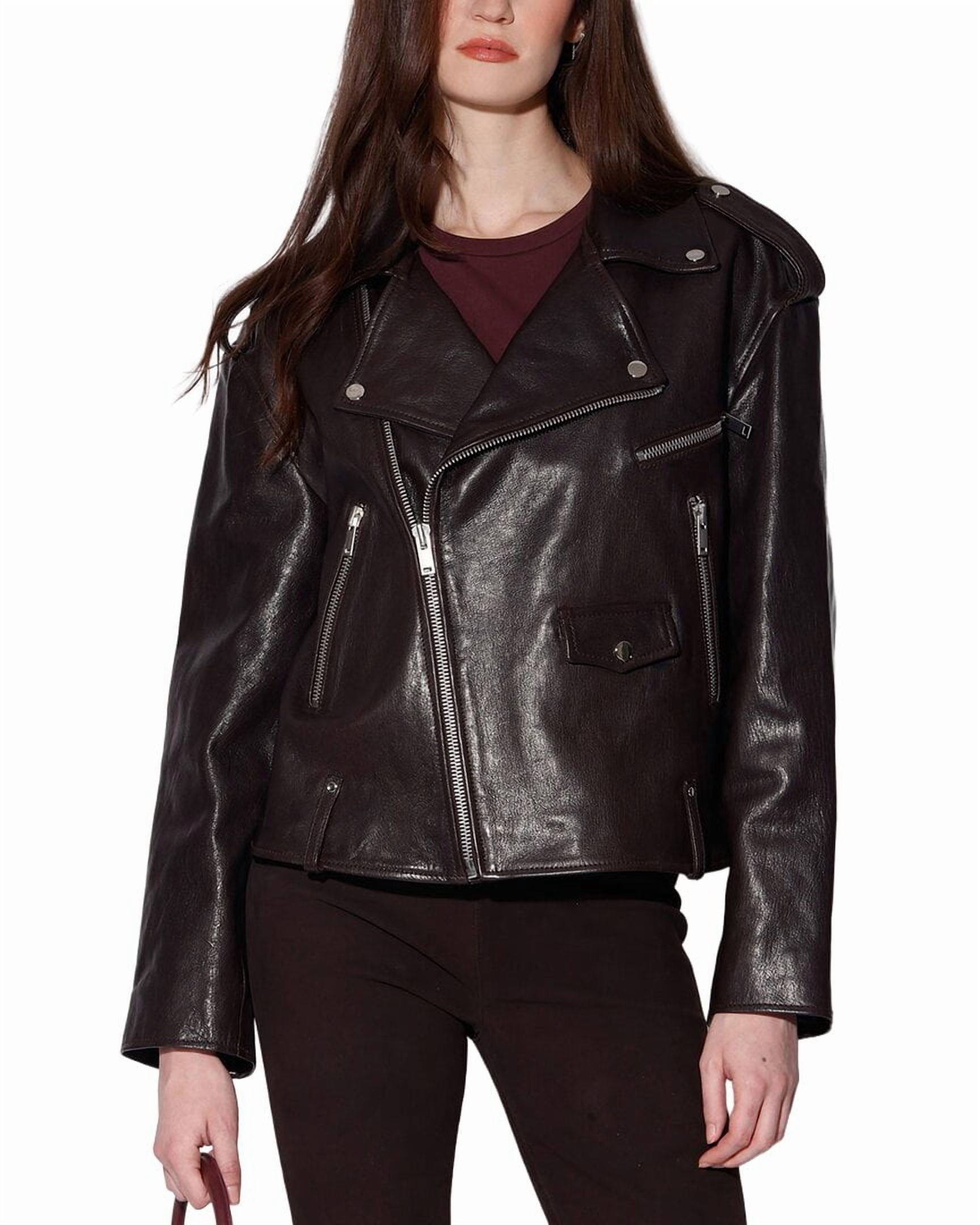 Walter Baker womens Jett Leather Jacket, m - Walmart.com
