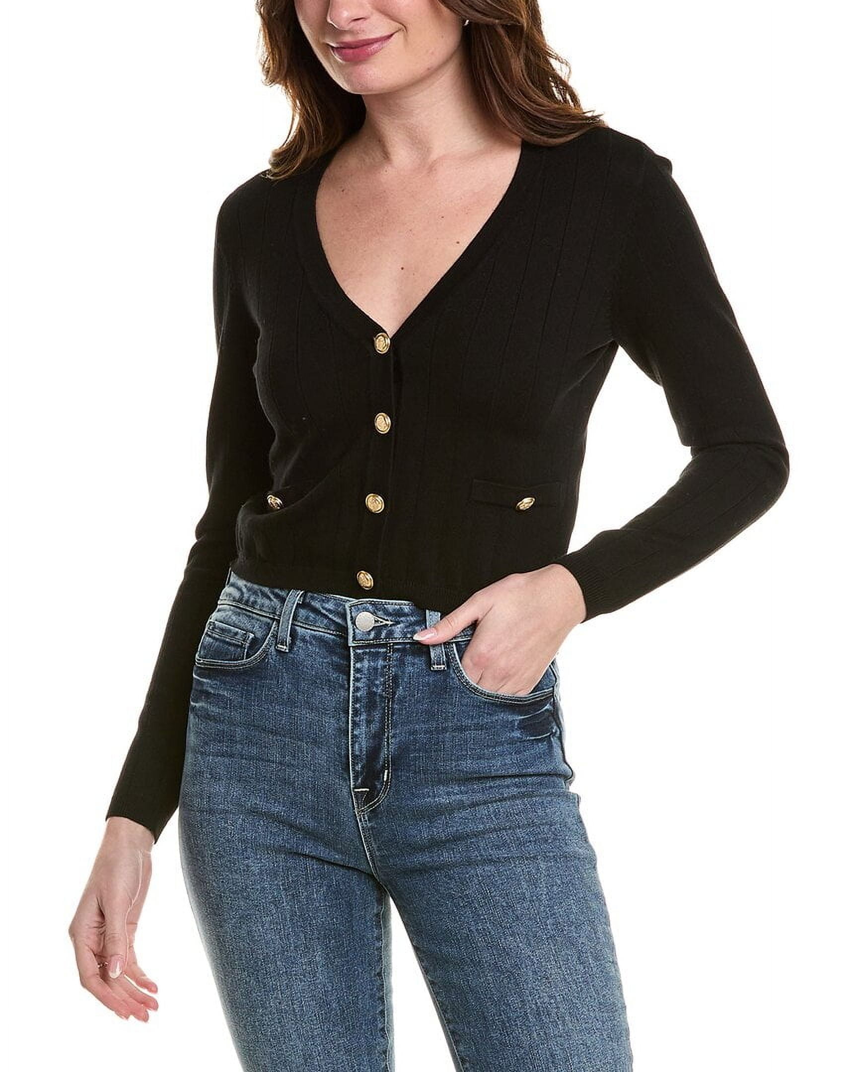 Walter Baker womens Lillian Cardigan, s, Black - Walmart.com
