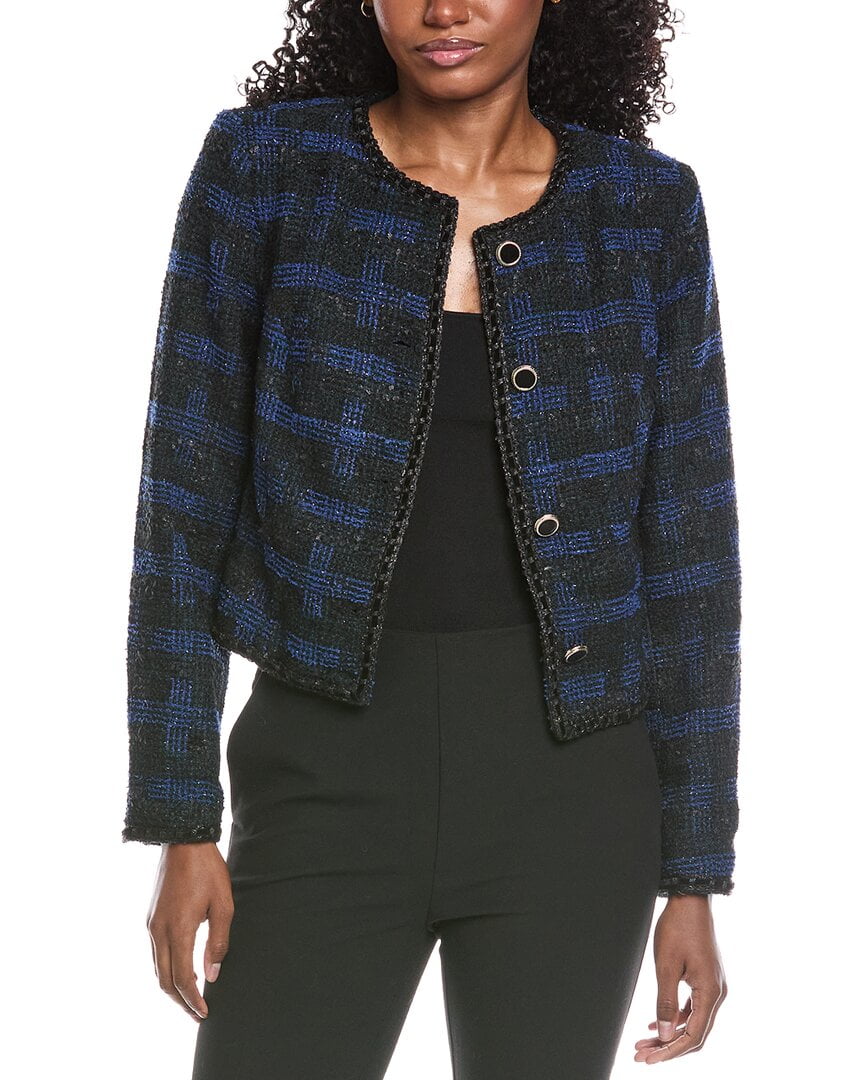 Walter Baker womens Rhonda Tweed Jacket, xs, Blue - Walmart.com