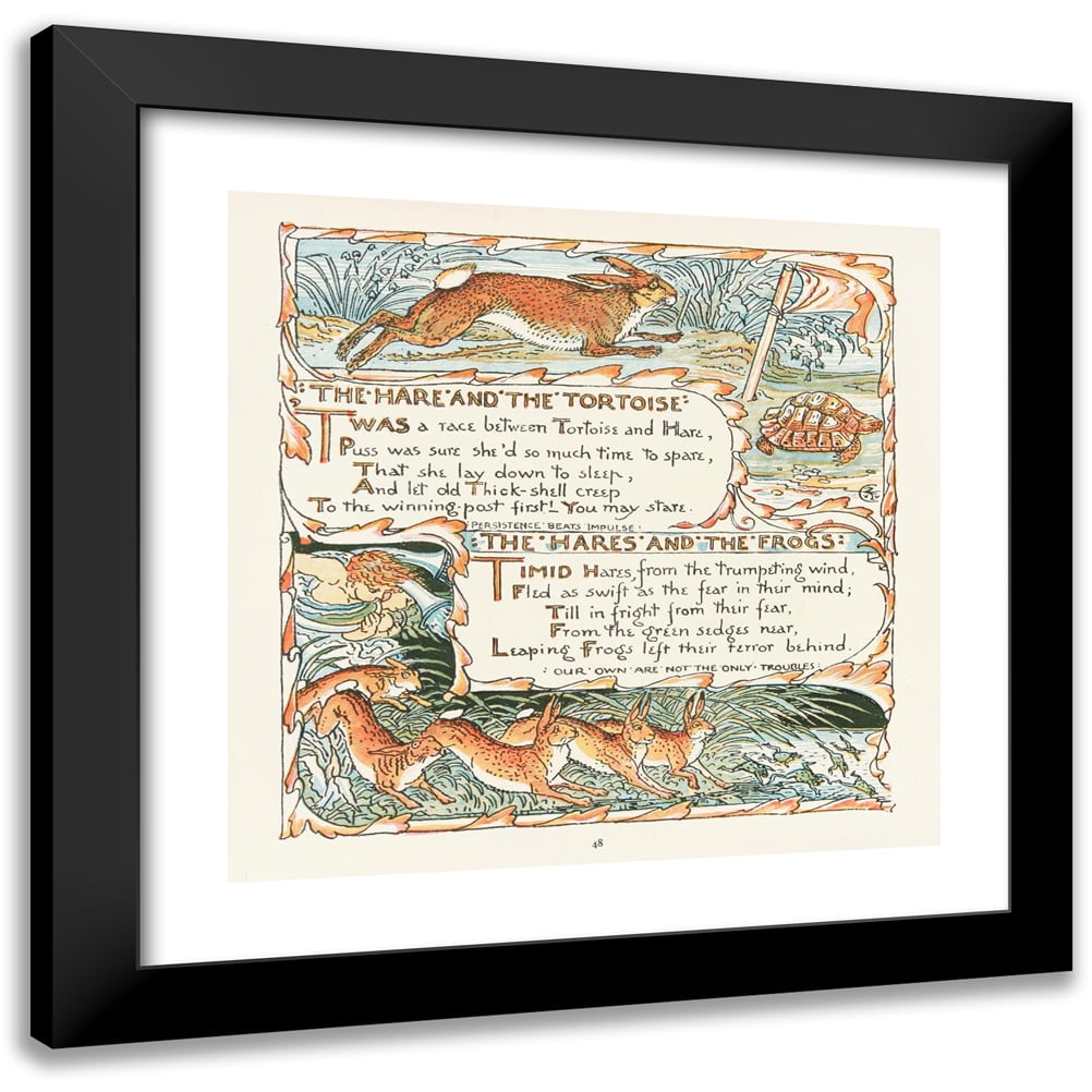 Walter Crane 12x12 Black Modern Framed Museum Art Print Titled - The ...