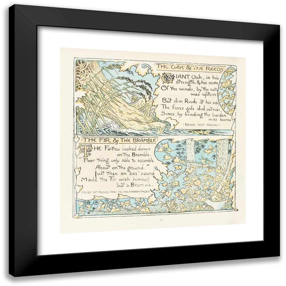 Walter Crane 12x12 Black Modern Framed Museum Art Print Titled - The ...