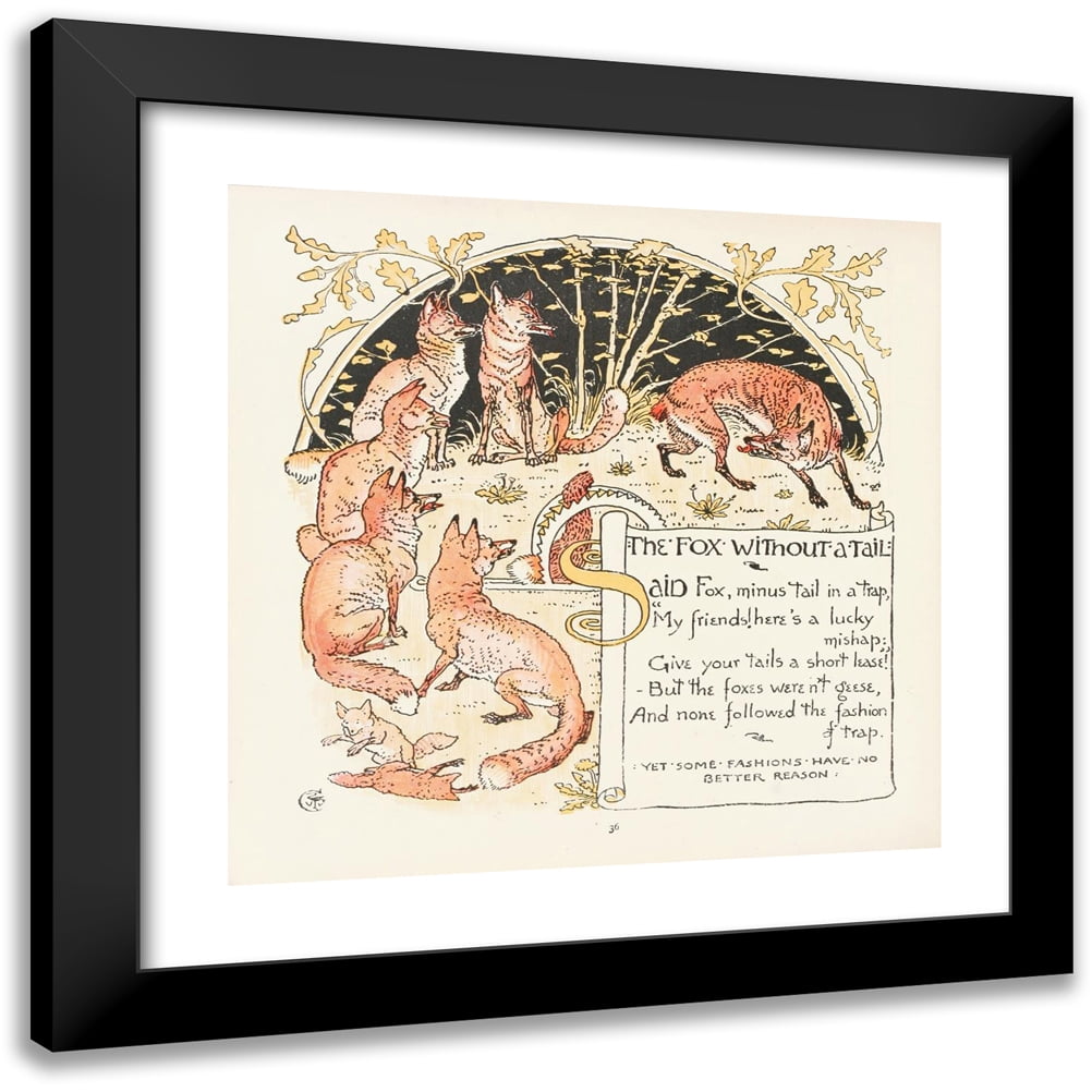 Walter Crane 15x15 Black Modern Framed Museum Art Print Titled - The ...