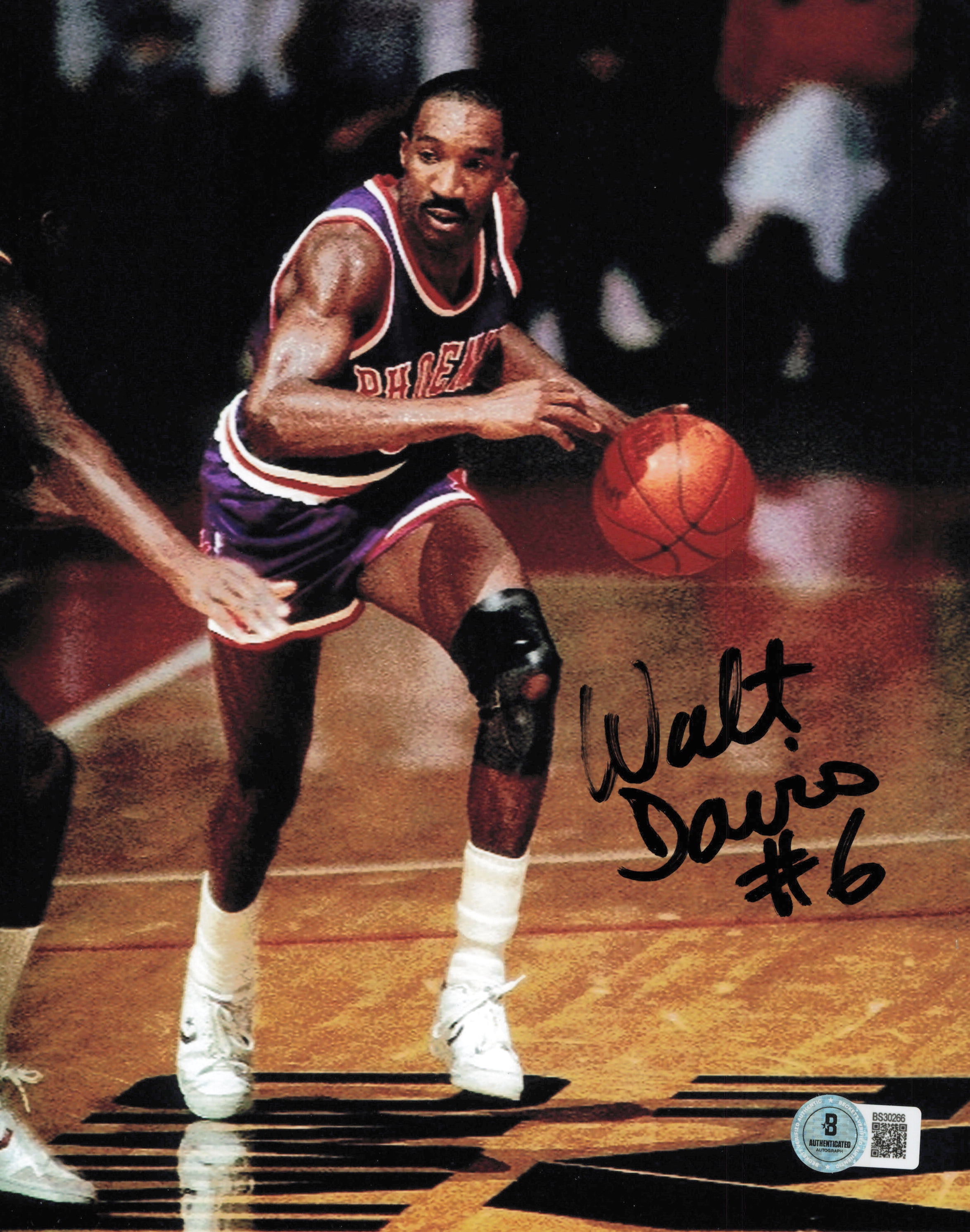 Walter Davis Autographed 8x10 Photo Phoenix Suns Beckett BAS QR # ...