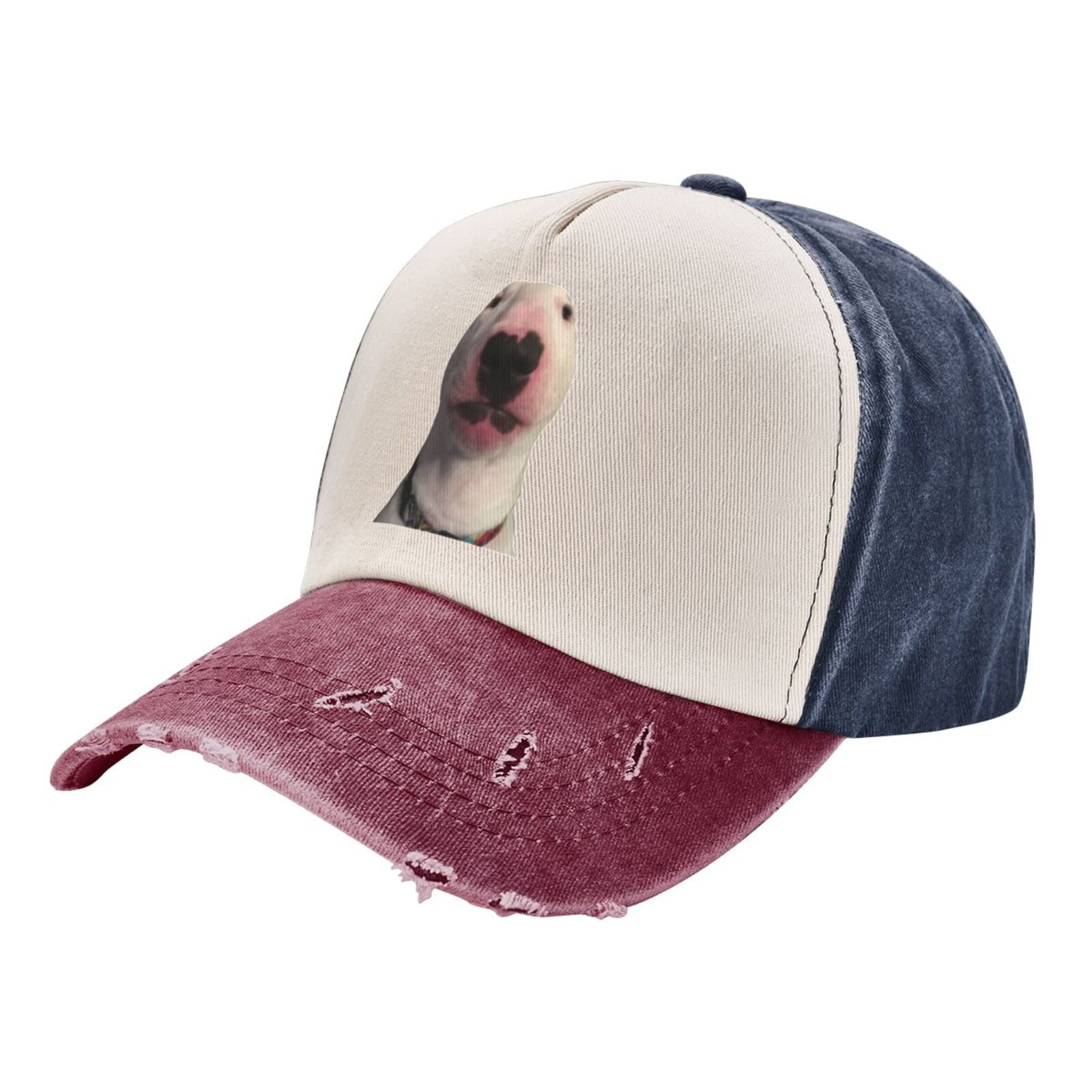 Walter (Dog Meme) Cowboy Collision Color Washed Baseball Cap For Men ...