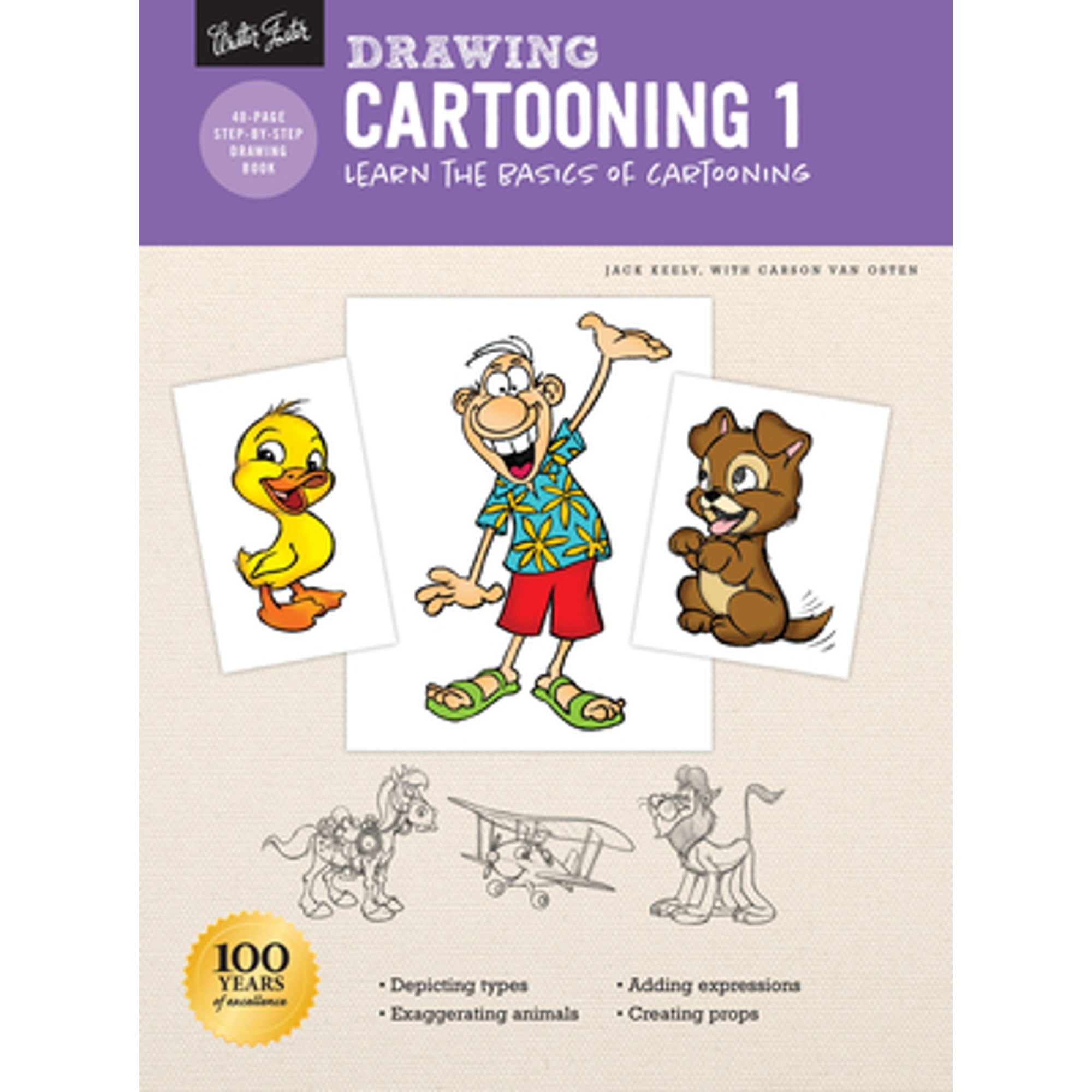 Pre-Owned Drawing: Cartooning 1: Learn the Basics of Cartooning ...