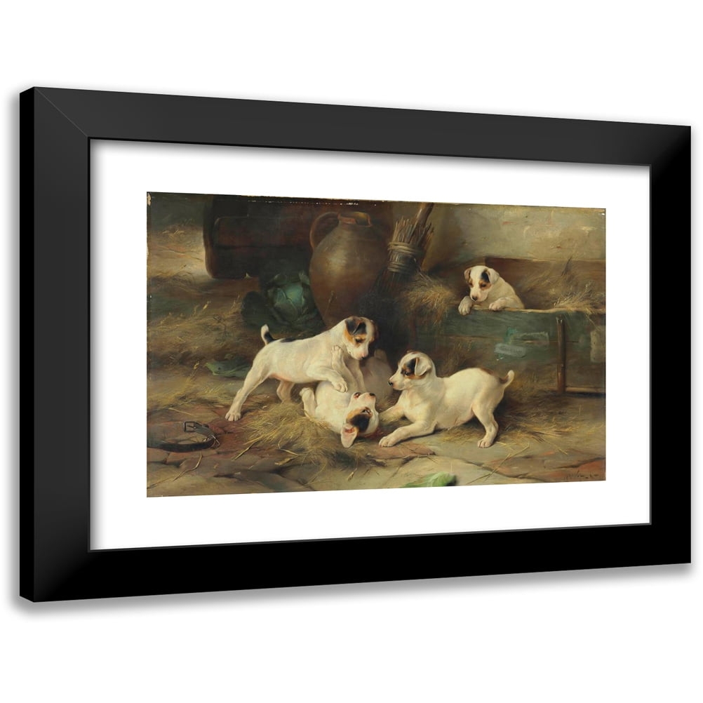Walter Hunt 14x11 Black Modern Framed Museum Art Print Titled - Four ...