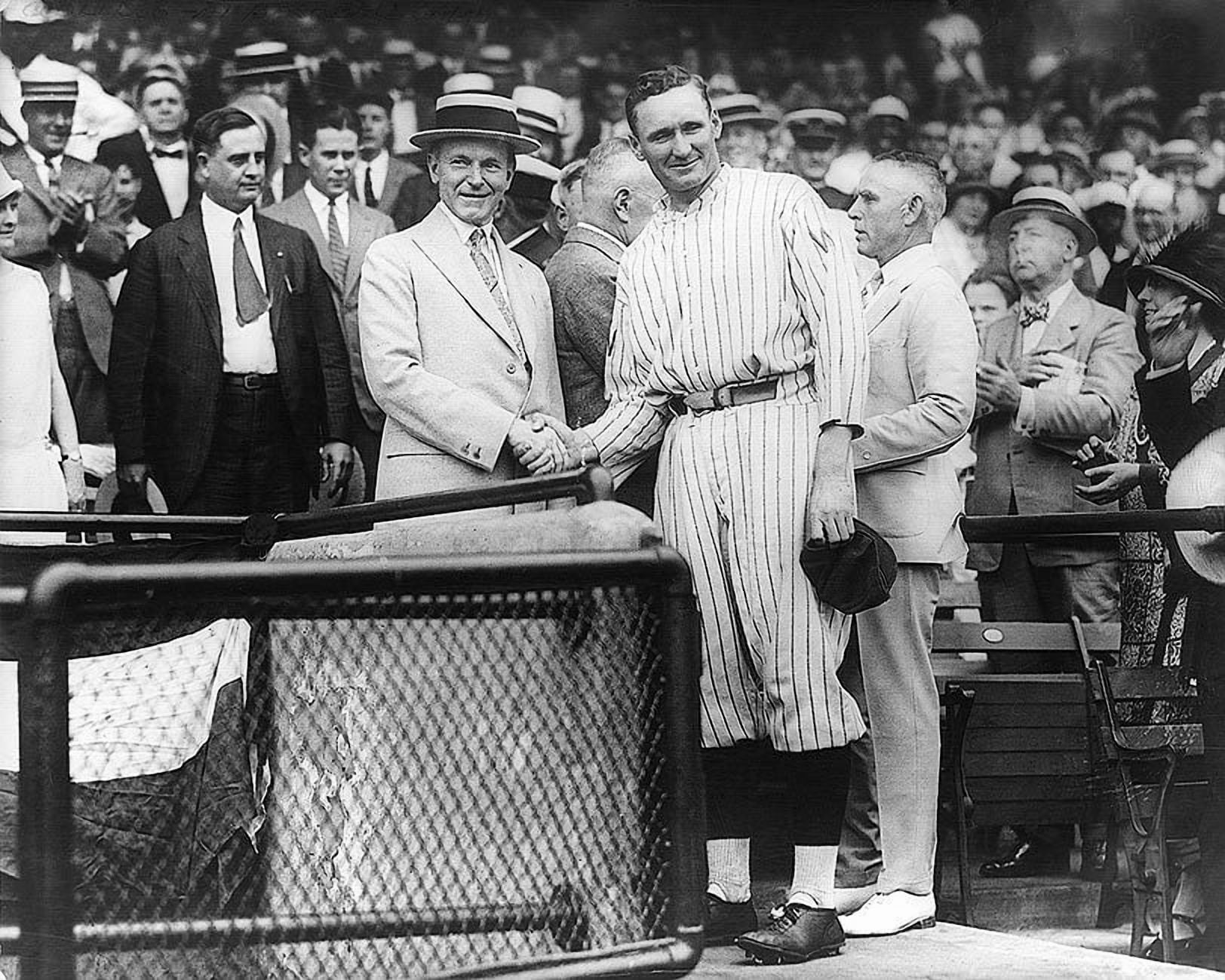 Walter Johnson & President Calvin Coolidge - Style A - 24x36 Inch ...