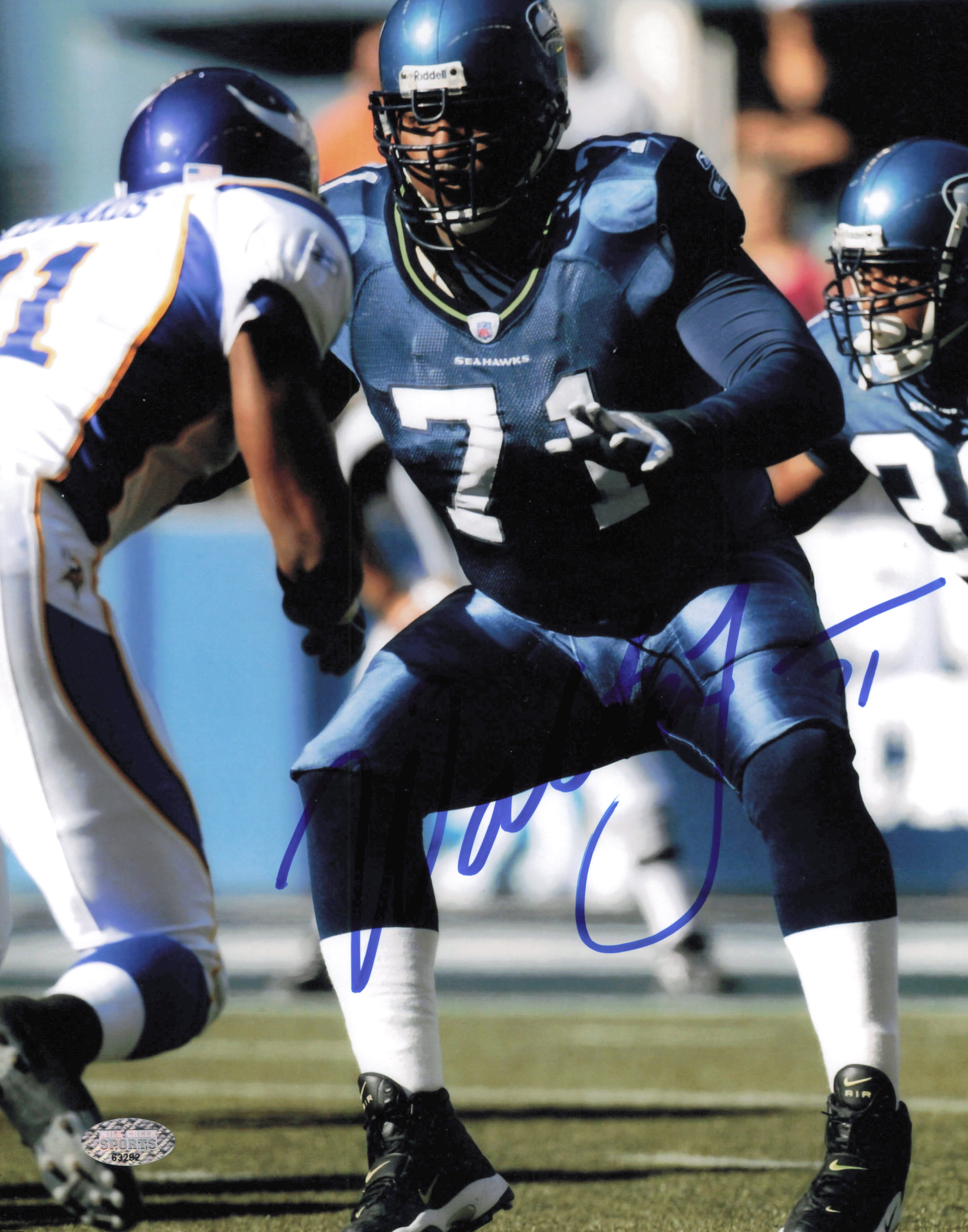 Walter Jones Autographed 8x10 Photo Seattle Seahawks MCS Holo #63292 ...