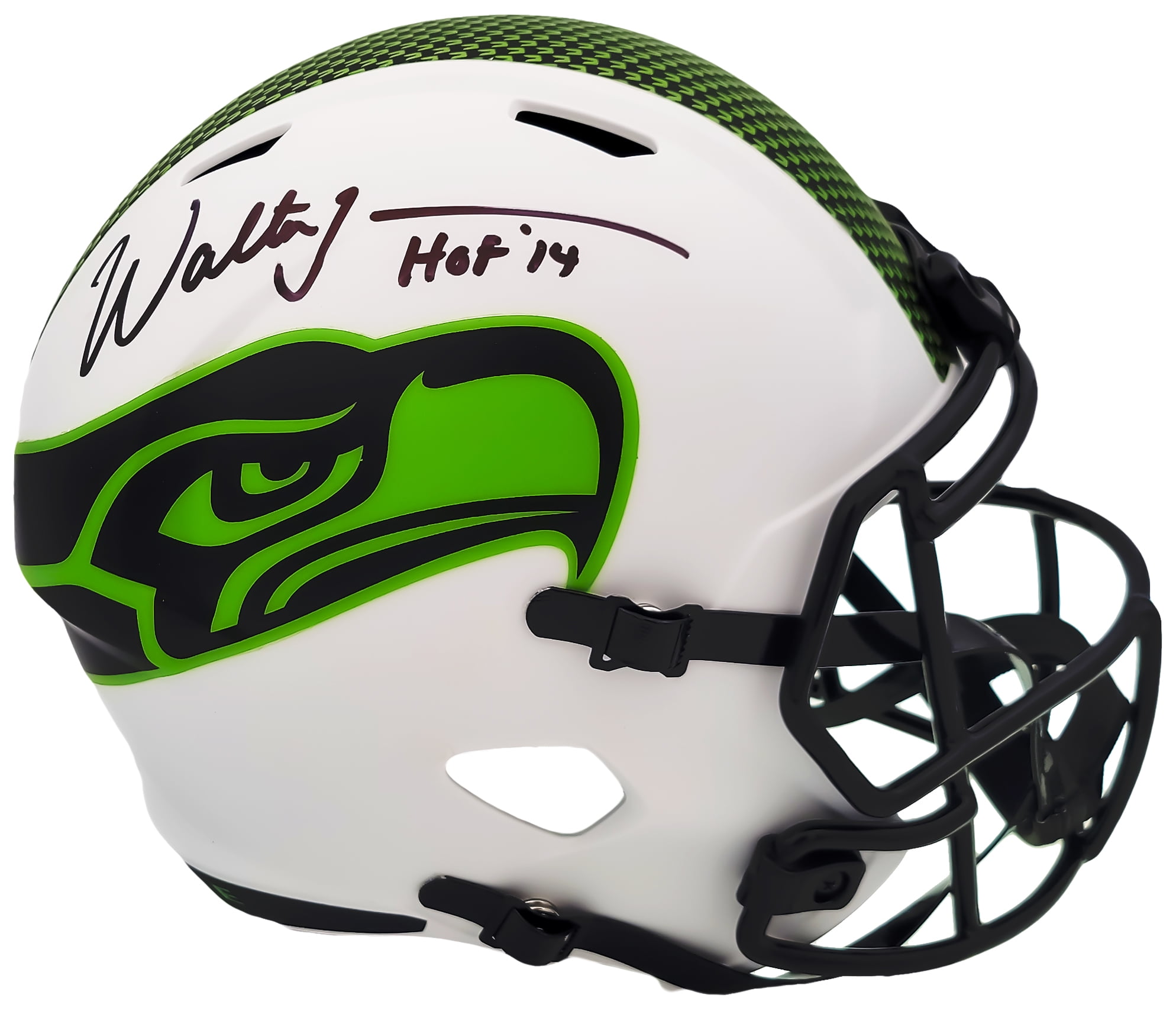 Walter Jones Autographed Seattle Seahawks Lunar Eclipse White Full Size ...