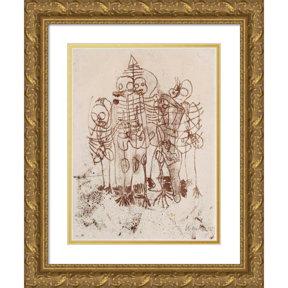 Walter Kurt Wiemken 19x24 Gold Ornate Framed and Double Matted Museum ...