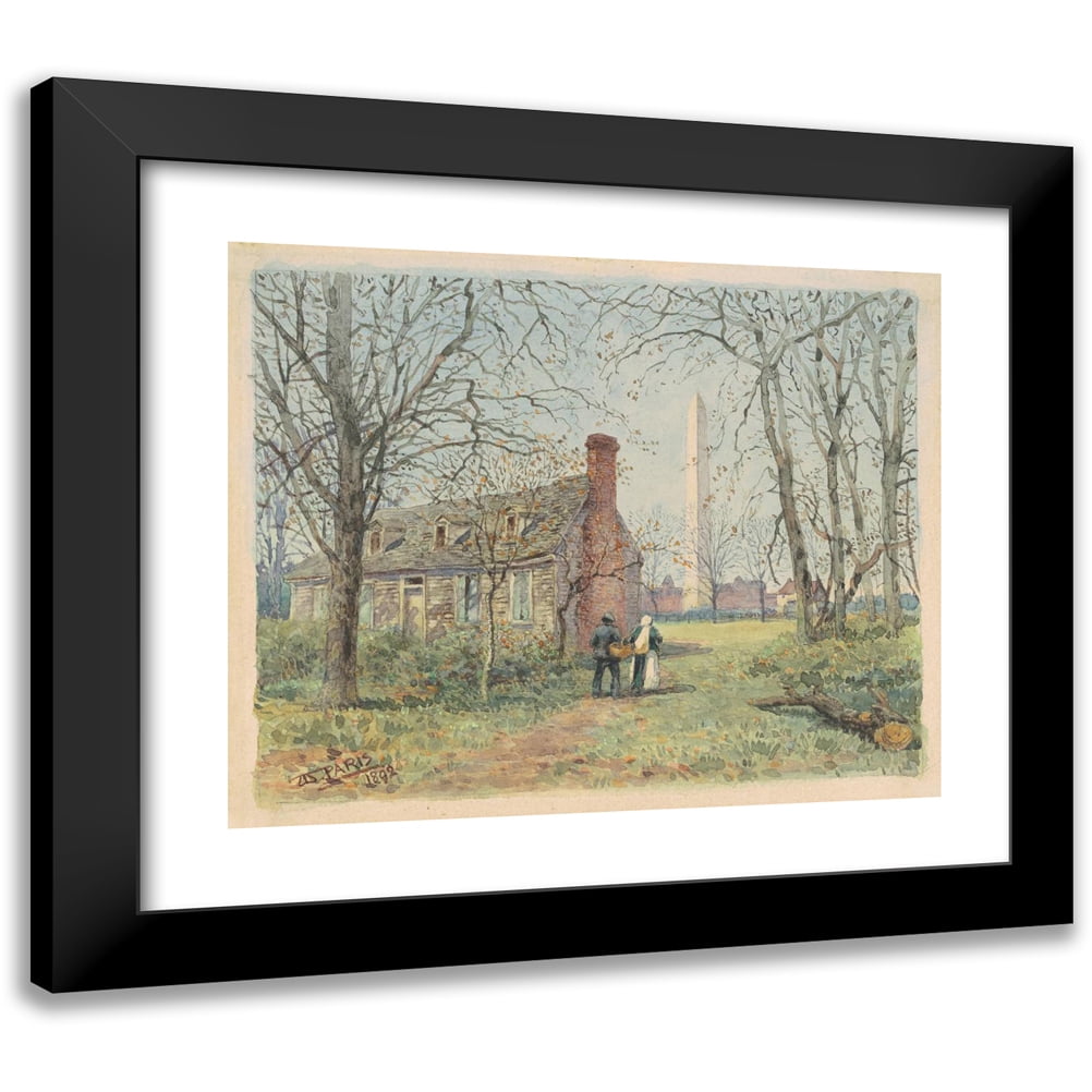 Walter Paris 14x12 Black Modern Framed Museum Art Print Titled - David ...