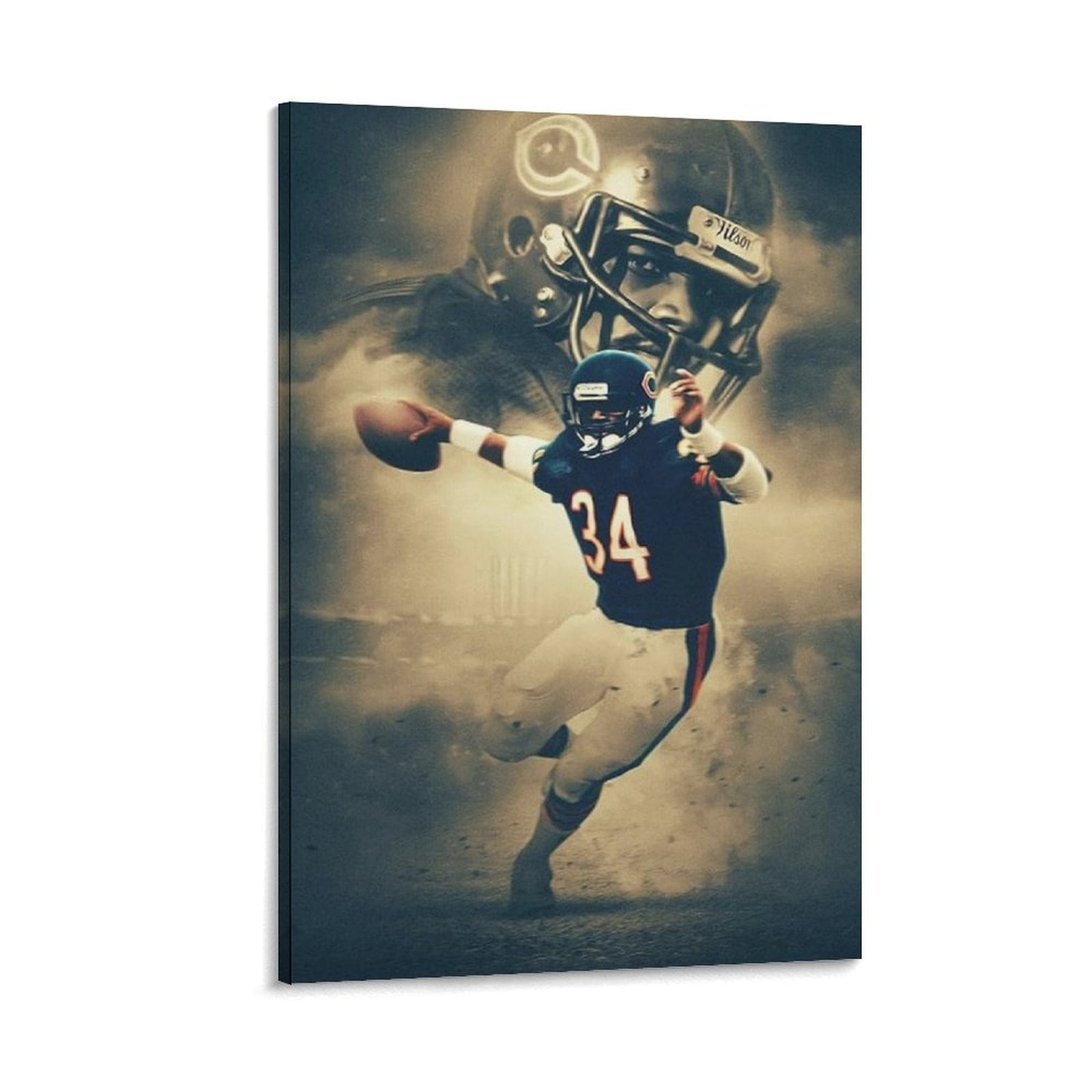 Walter Payton Sports Poster Posters Art Print Wall Photo Paint Poster ...