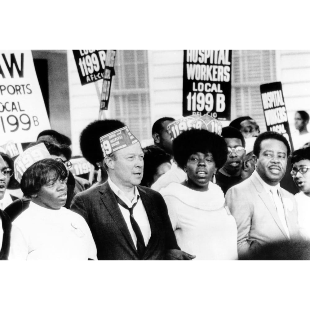 Walter Reuther And The Rev. Ralph Abernathy Marching With Striking ...