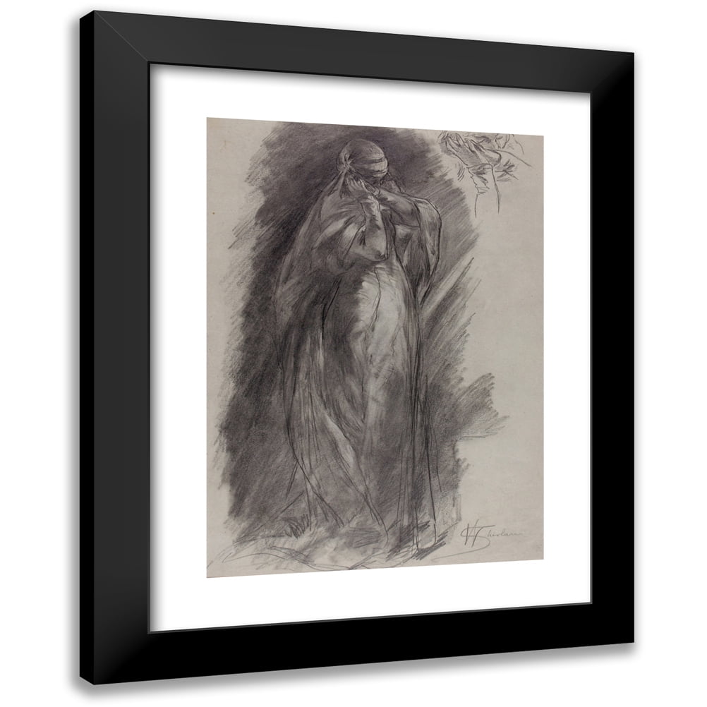 Walter Shirlaw 14x18 Black Modern Framed Museum Art Print Titled ...