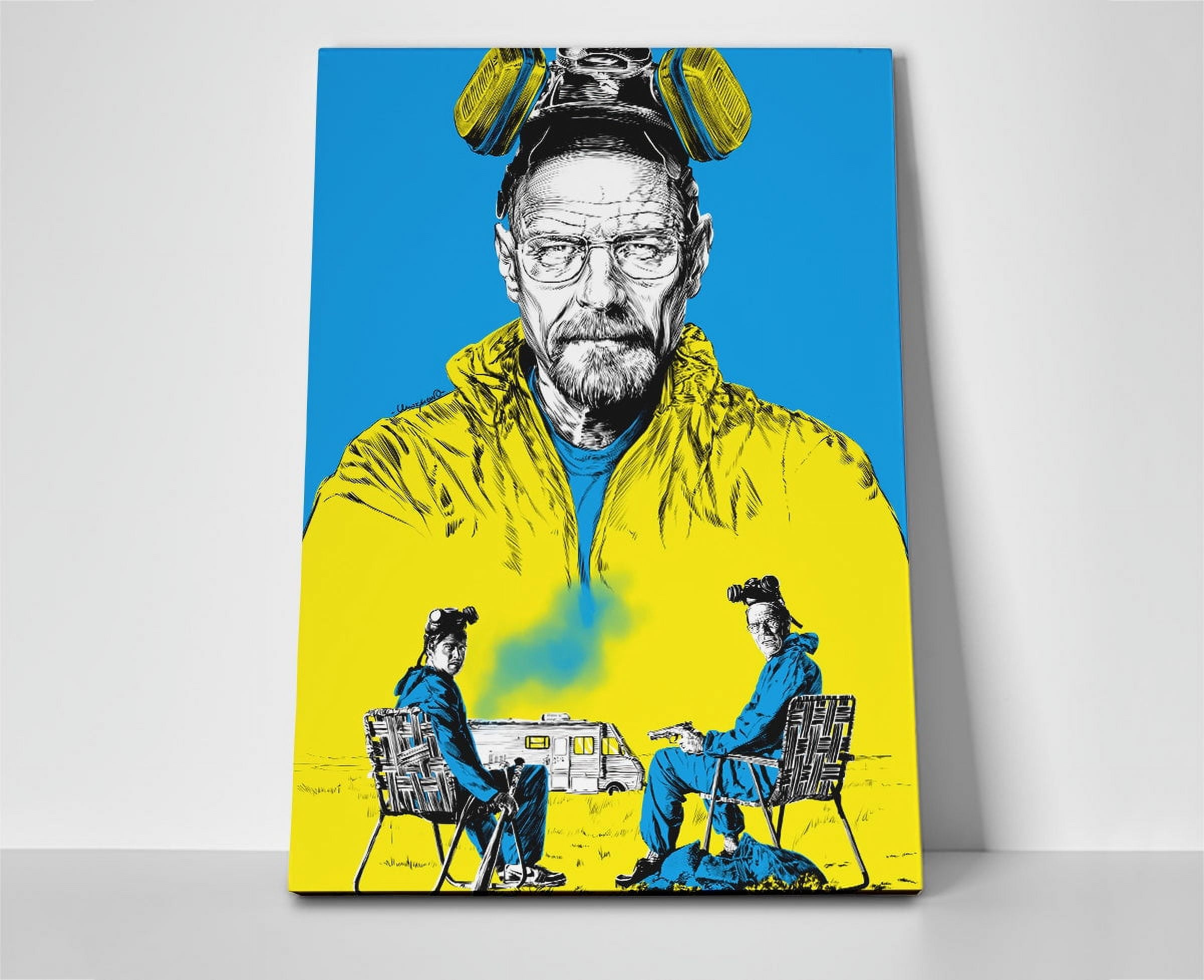 Walter White and Jesse Pinkman Poster or Wrapped Canvas - Walmart.com