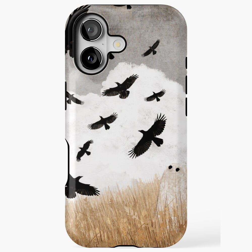 Walter and The Crows Art Print Tough Case for iPhone 11 through 17 Pro ...