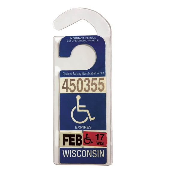 WalterDrake Handicap Placard Protective Plastic Hanger - Walmart.com