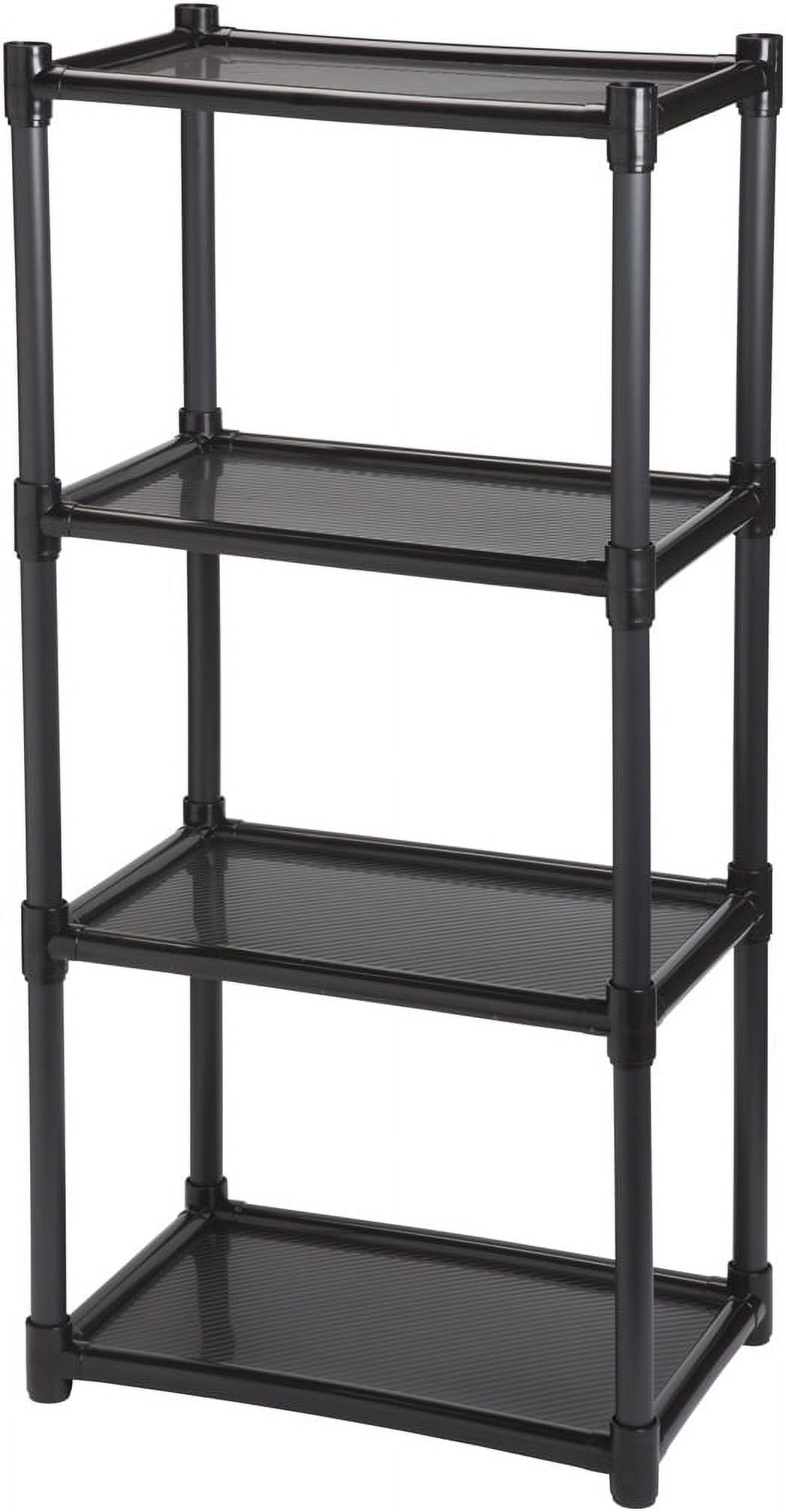 WalterDrake Snap Together Light Weight Shelves - Black - Walmart.com