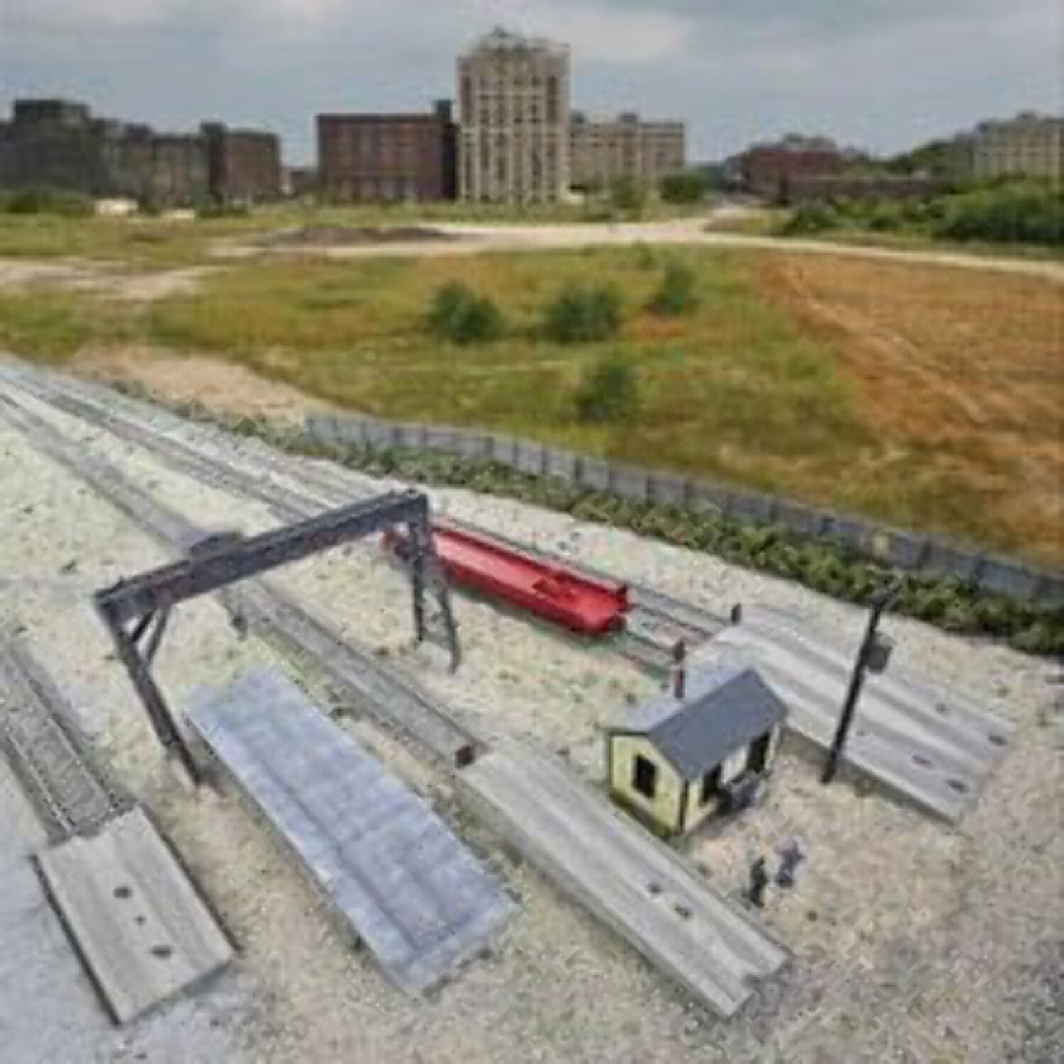 Walthers Cornerstone HO Scale Building/Structure Kit Piggyback Ramps ...