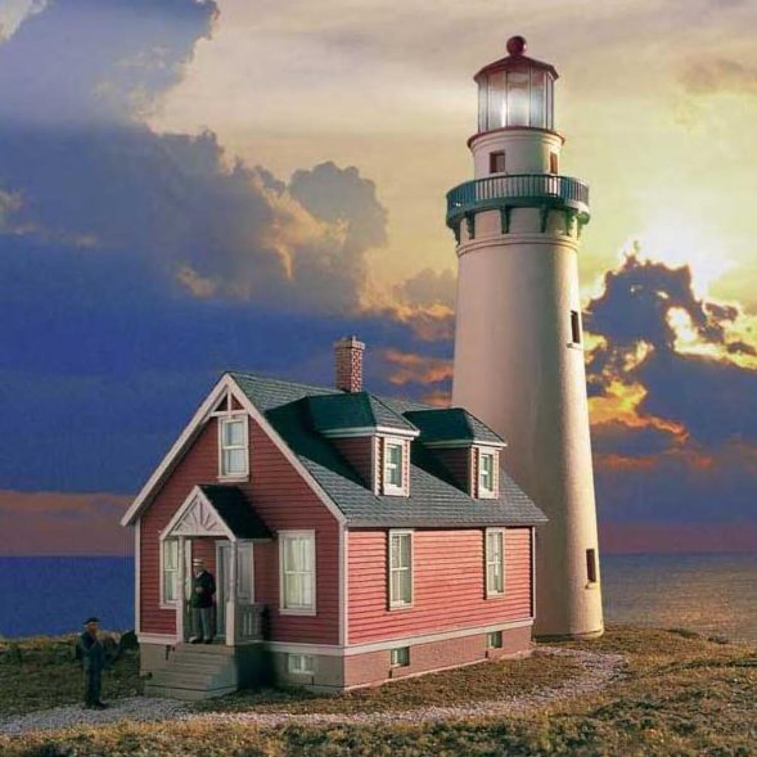 Walthers Cornerstone HO Scale Rocky Point Lighthouse Kit - Walmart.com
