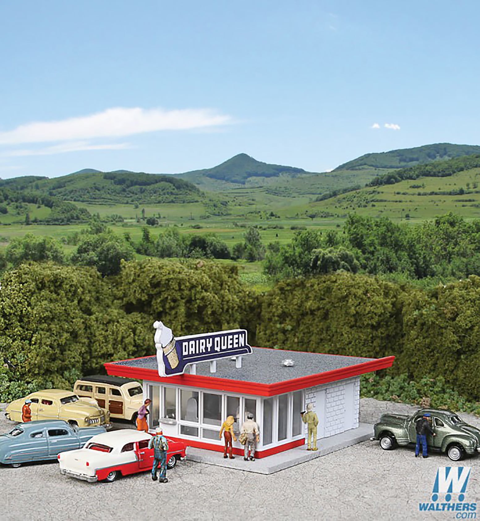 Walthers Cornerstone N Scale Building/Structure Kit Vintage Dairy Queen ...