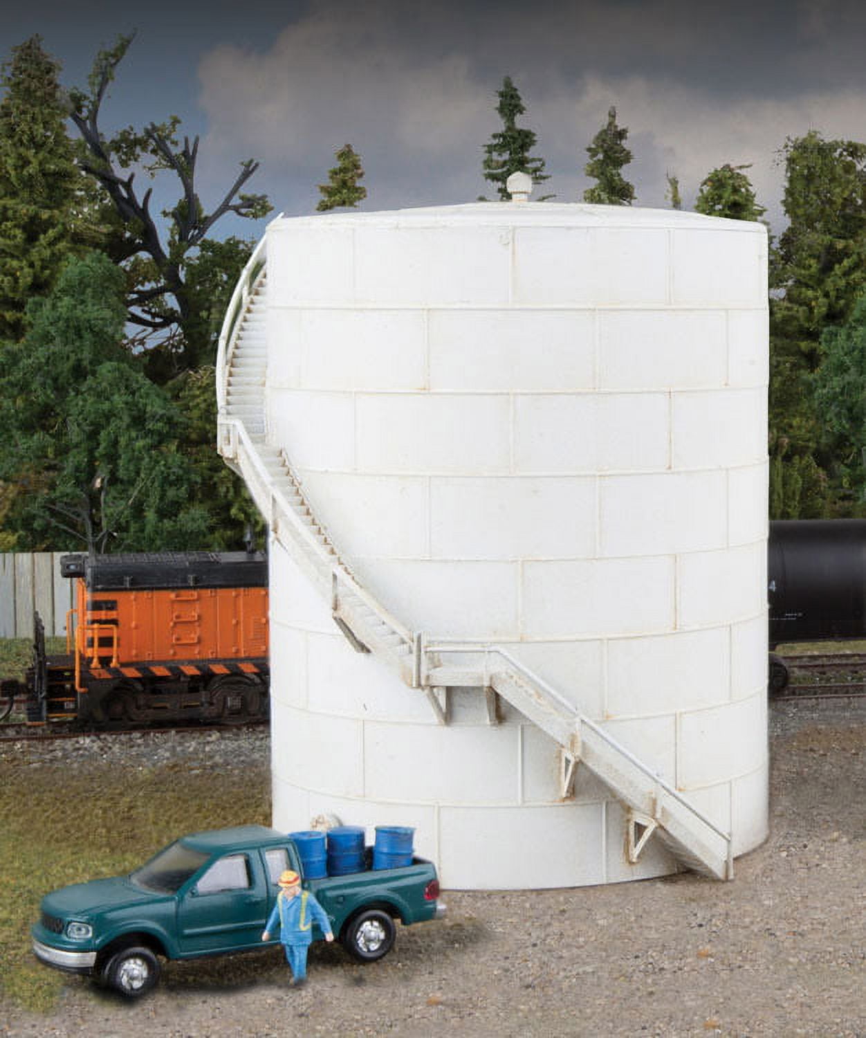 Walthers Cornerstone Oil Storage Tank Kit, N Scale - Walmart.com