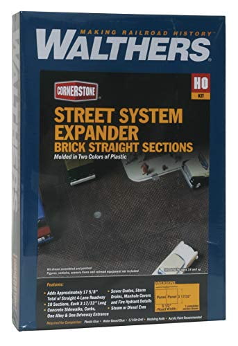 Walthers Cornerstone Series Kit HO Scale Model Brick Street System ...
