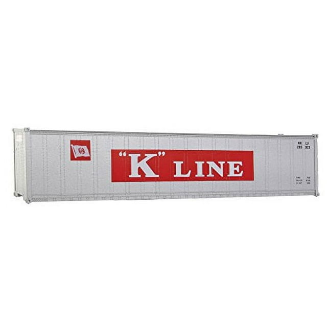 Walthers HO Scale 40' Smooth-Side Shipping Intermodal Container K-Line ...