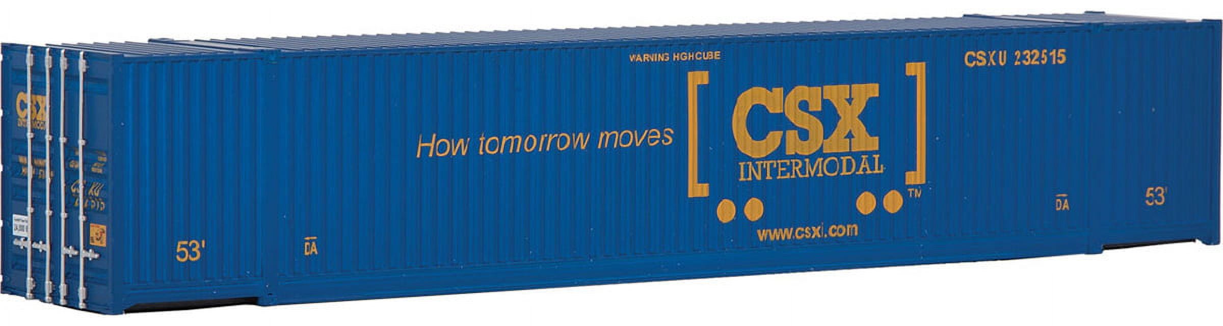 Walthers HO Scale 53' Singamas Corrugated-Side Container CSX (Blue ...