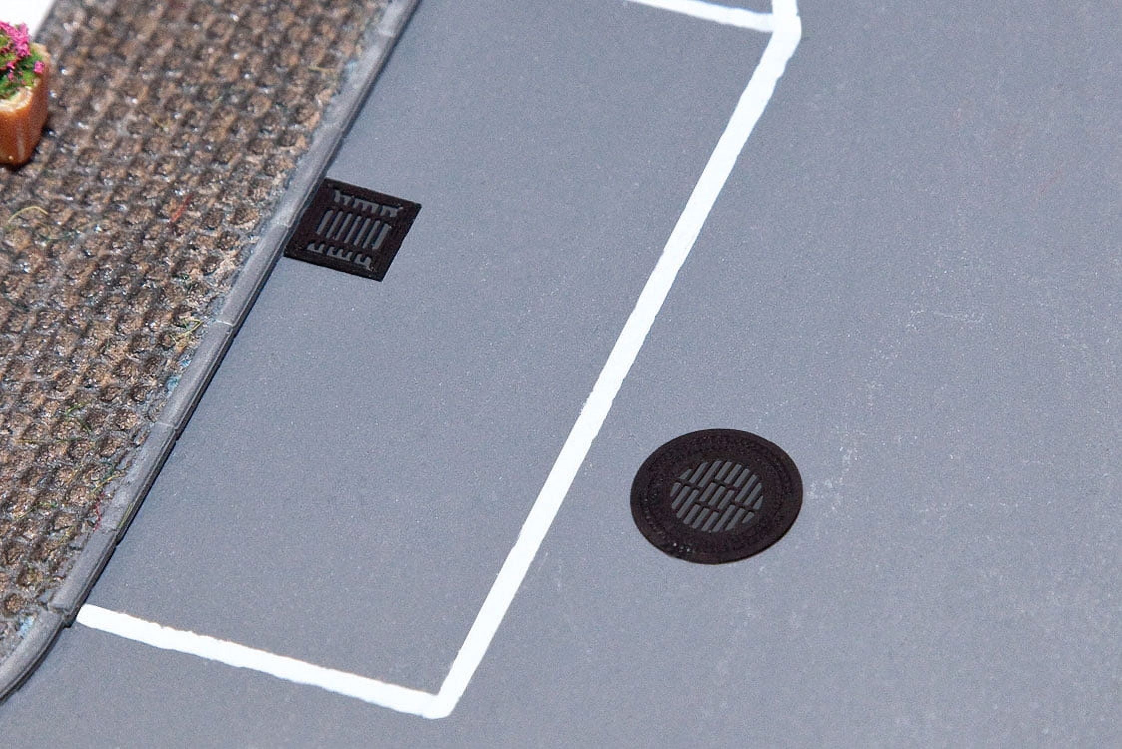 Walthers SceneMaster HO Scale Manhole Covers & Sewer Grates (Etched ...