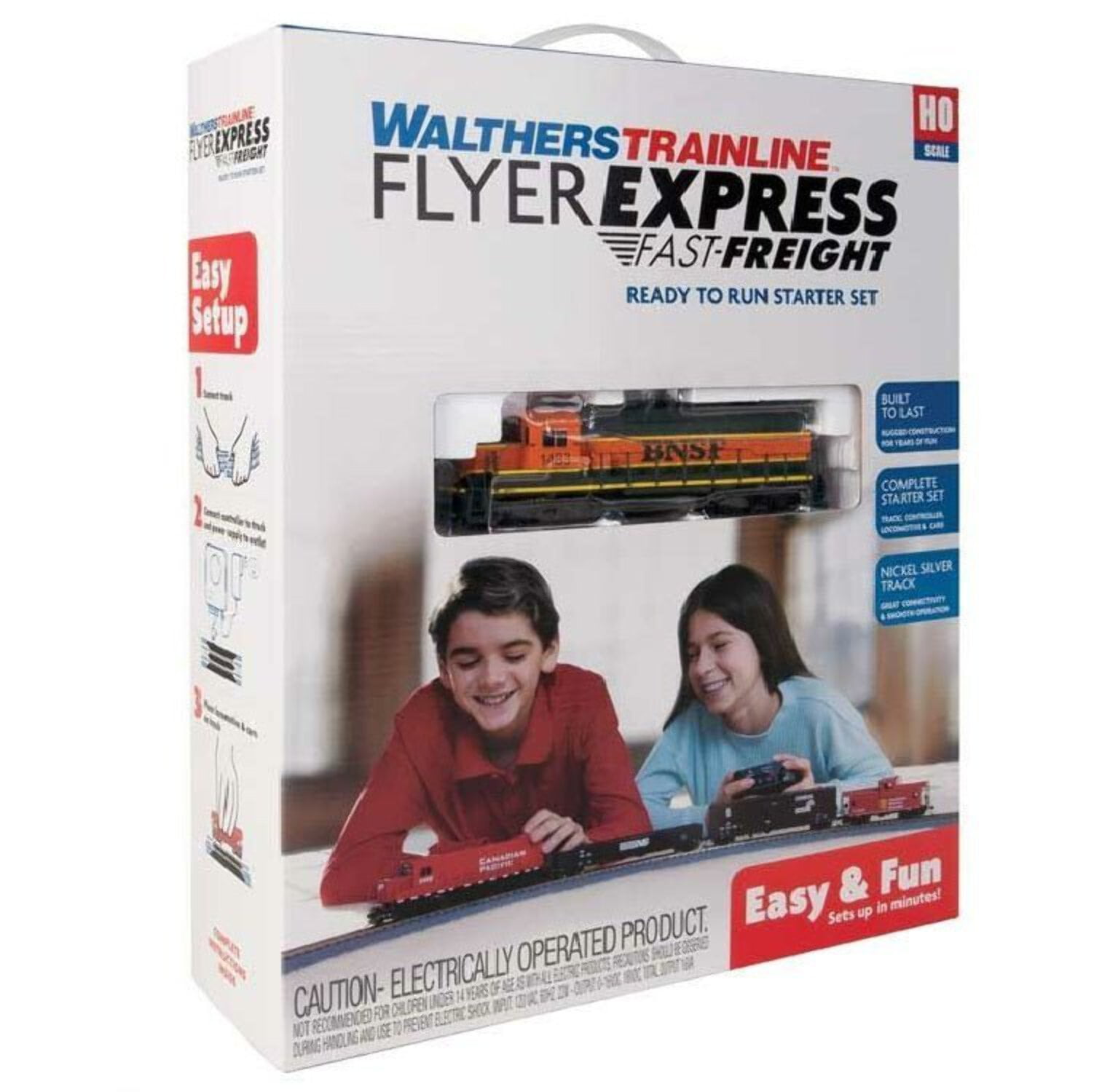 Walthers Trainline Flyer Express Fast-Freight Train Set, HO Scale CSX ...