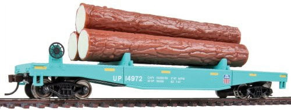 Walthers Trainline Log Dump Car with 3 Logs - Ready to Run Union ...