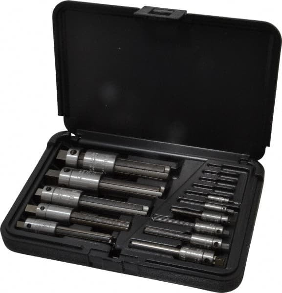 "Walton 18011 Tap Extractor Set, 1/8 to 1"", 3-4 Flutes, 11-Piece Kit ...