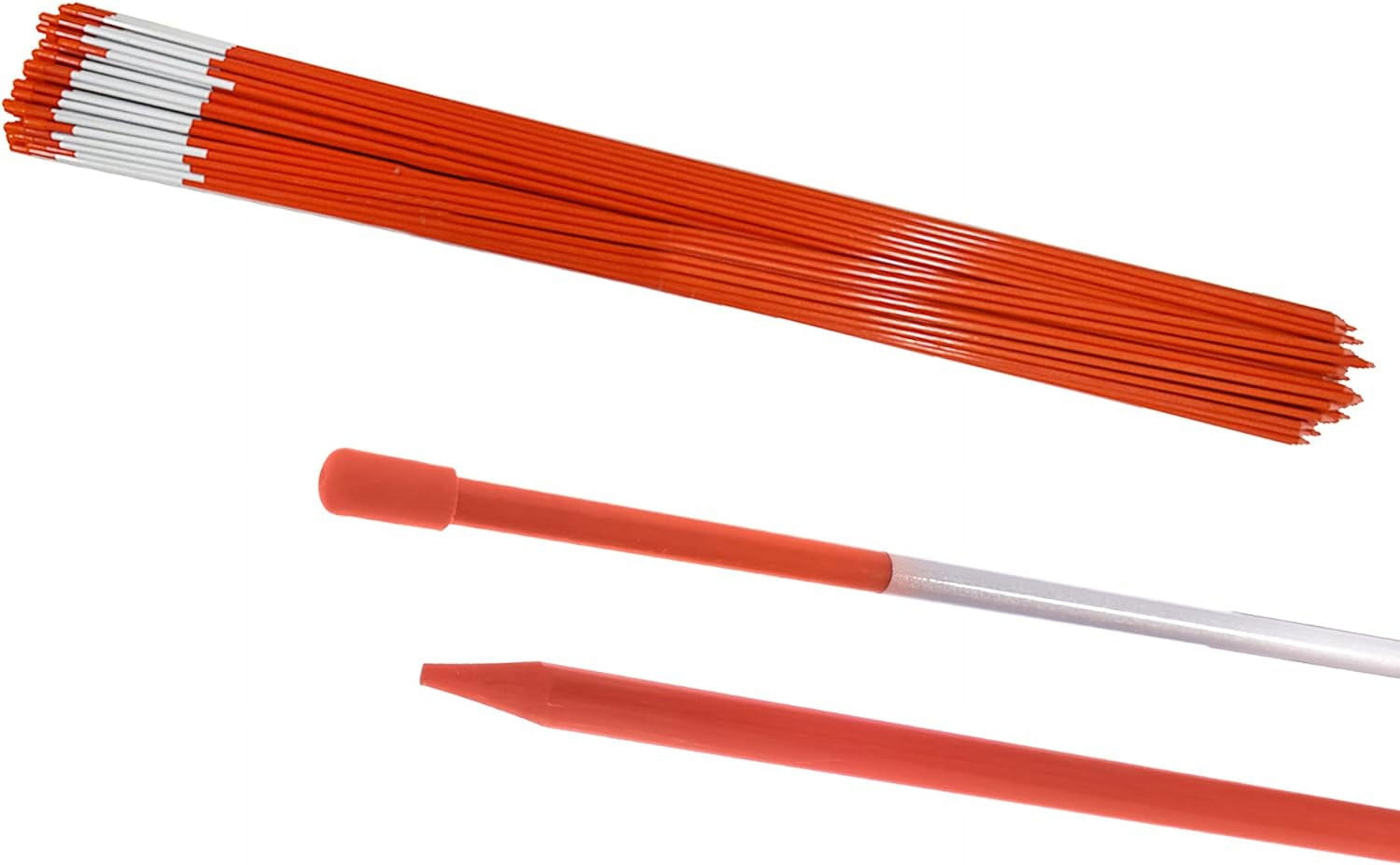 Waltyotur 20PCS 48Inch Driveway Marker 5/16 Dia High Visibility Safety ...