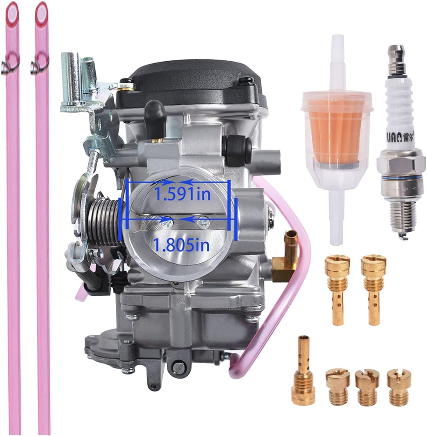 Waltyotur Carburetor 27421-99C 27490-04 27465-04 CV40 40mm Carb Fit for ...