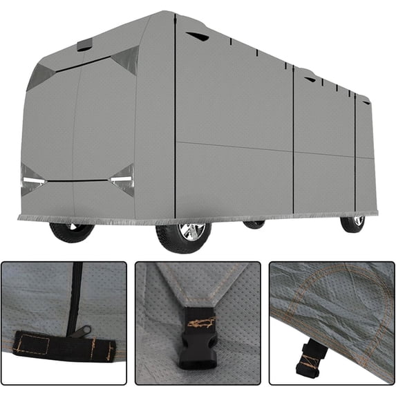 Waltyotur Fit For 37'-40' Camper Class A RV Cover 4-Ply All Weather ...