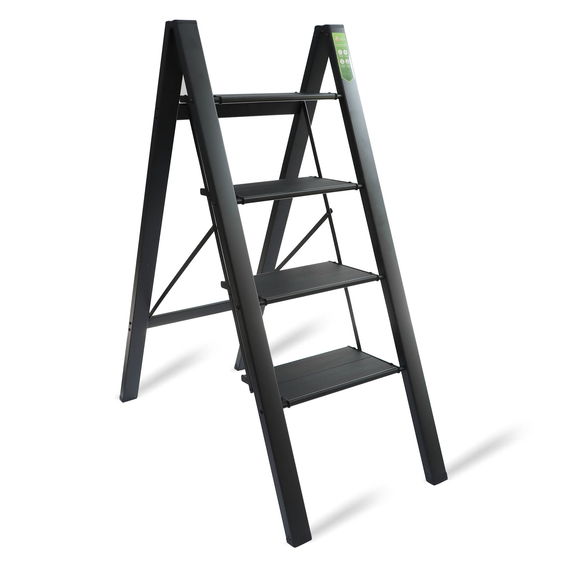 Waltyotur Fold Step Stool with Wide Anti-Slip Pedal Aluminum Portable ...