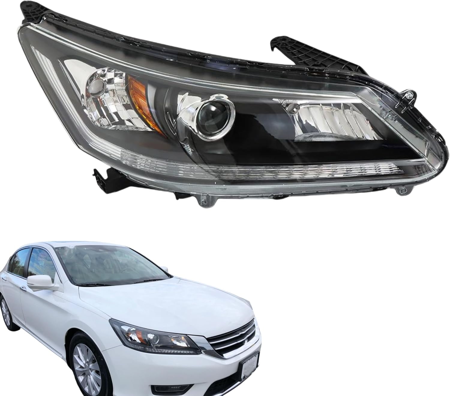 Waltyotur Passenger Side Headlights Assembly Halogen Replacement for ...