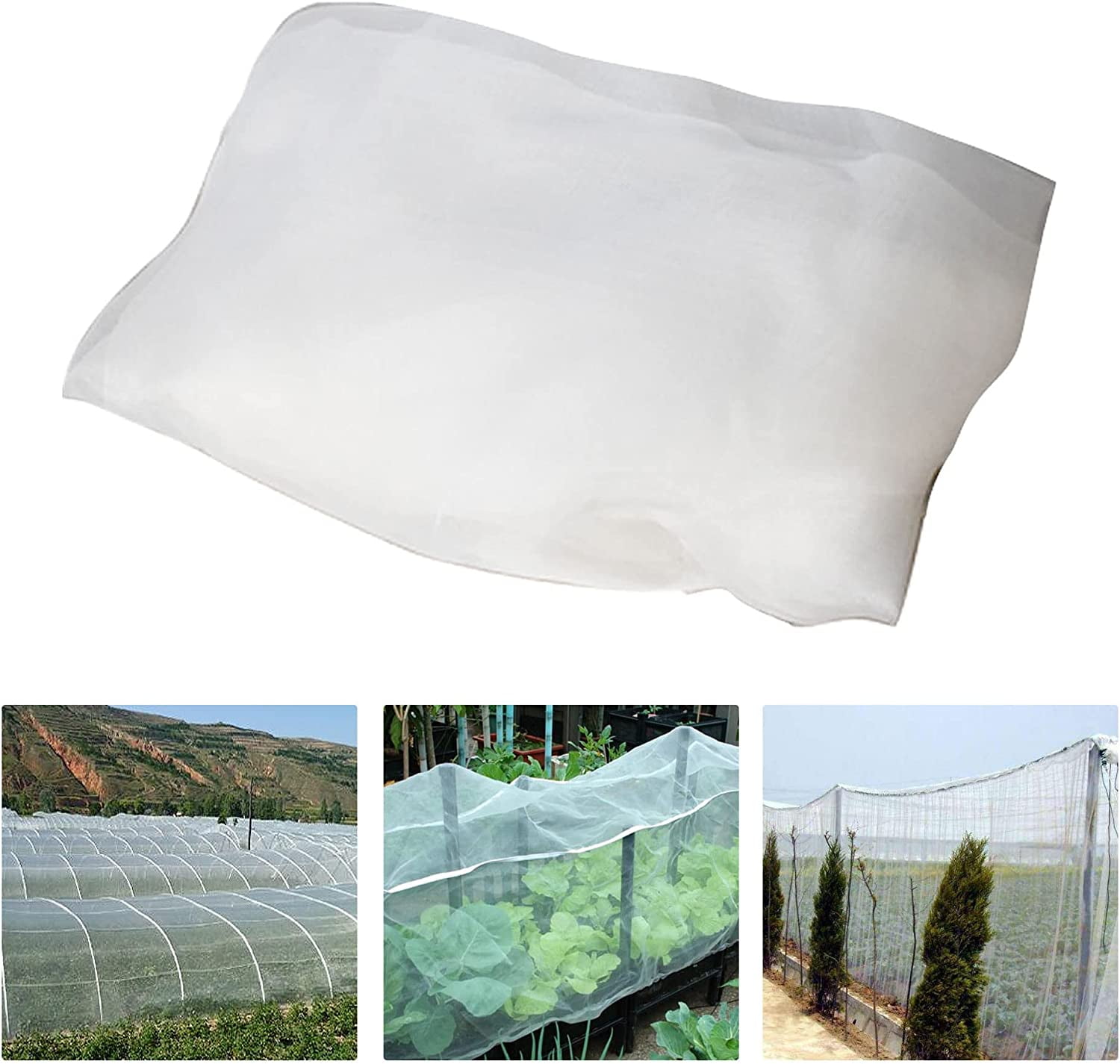 Waltyotur elfinrm Garden Insect Netting, 10ft x 30ft Fine Mesh Netting ...