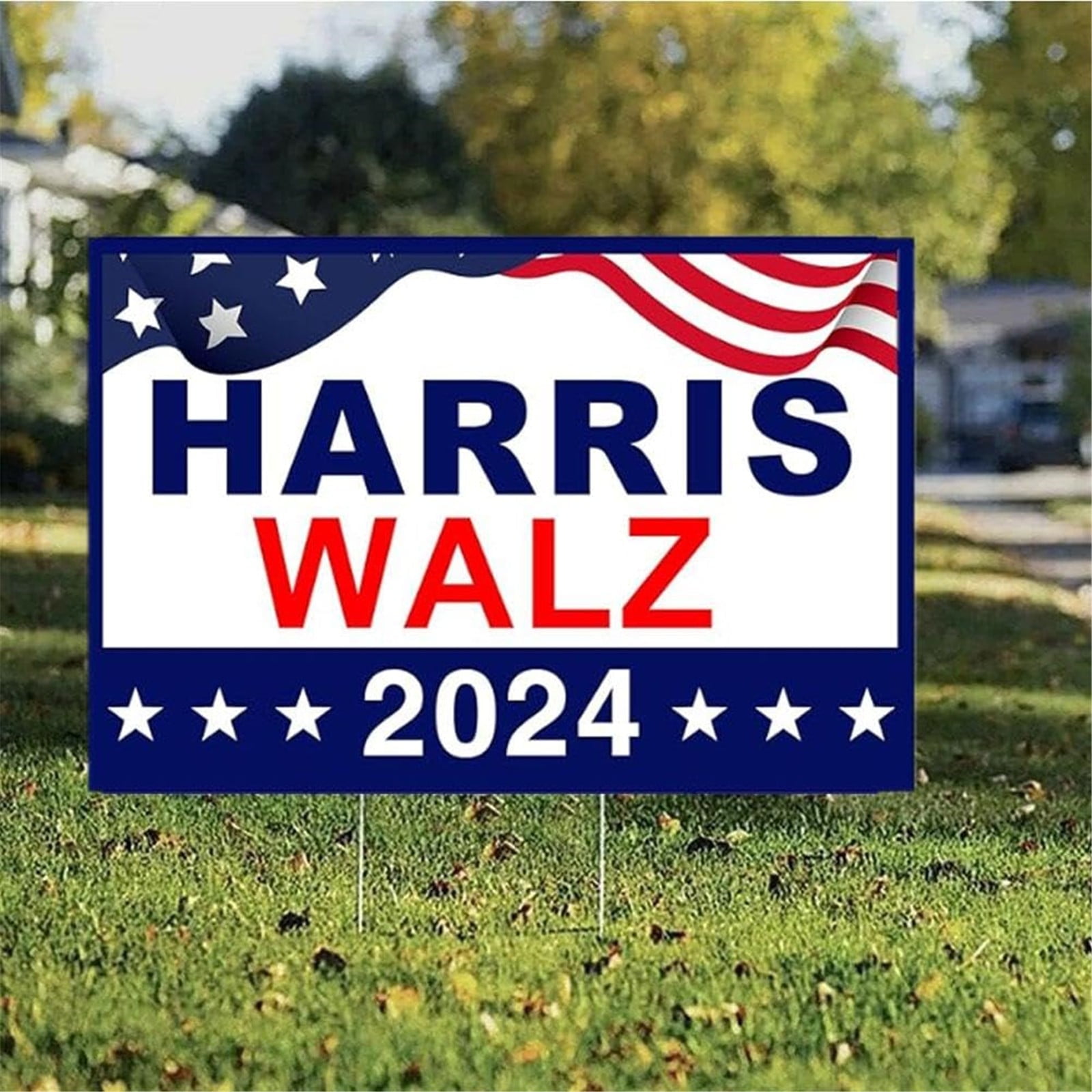 Walz 2024 Presidential Campaign Yard Sign – Kamala Walz Outdoor Garden ...
