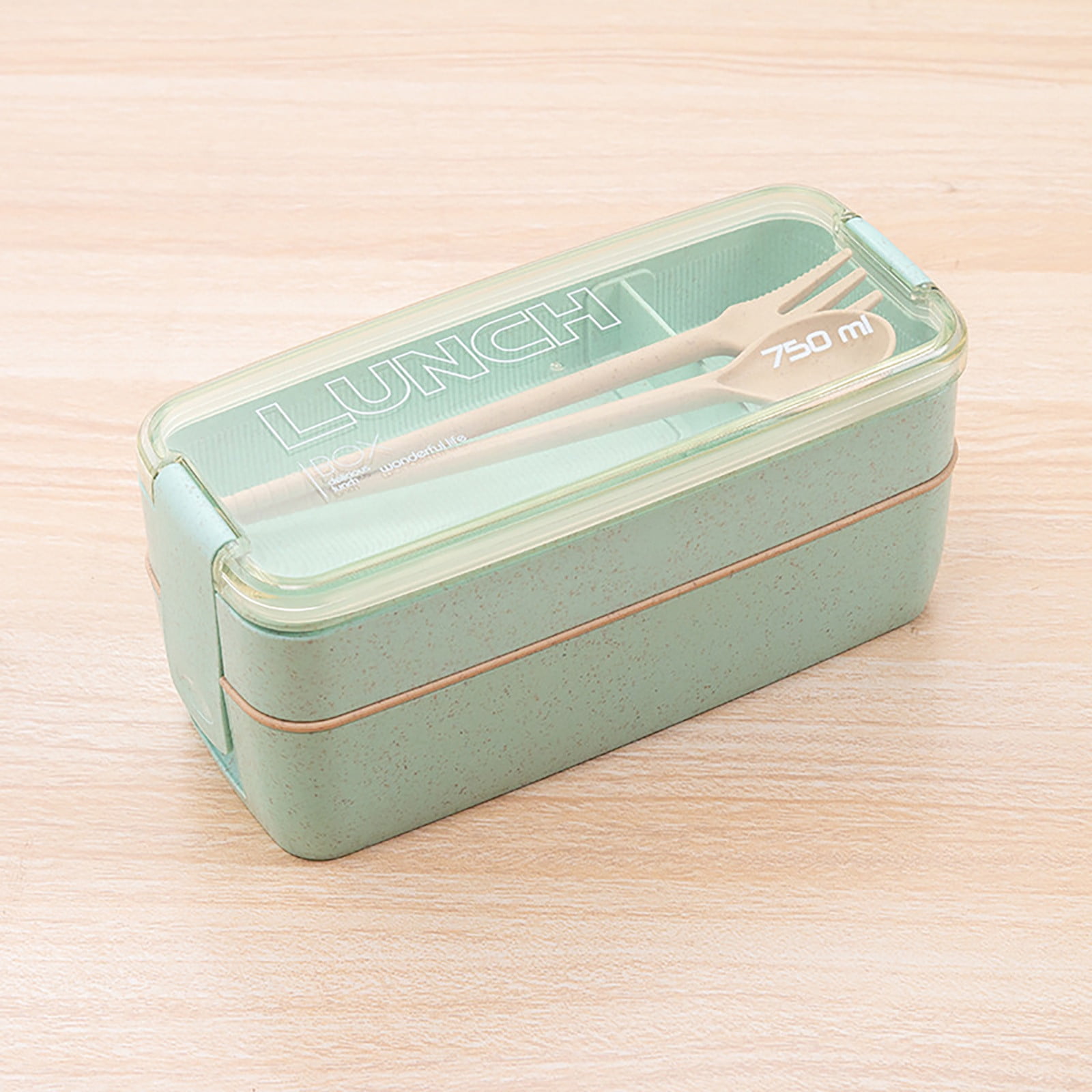 Wamans Bento Lunch Box Multi Layered Lunch Box with Forks, Spoons ...