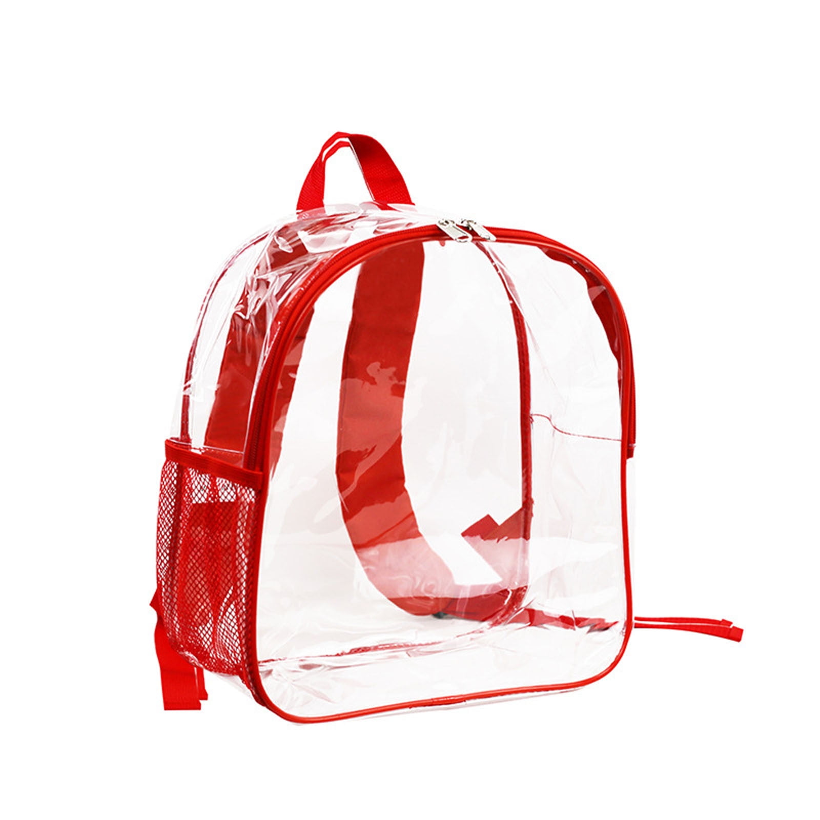 Wamans Clear Backpack Heavy Duty - Clear Book Bag with Multi-Pockets ...
