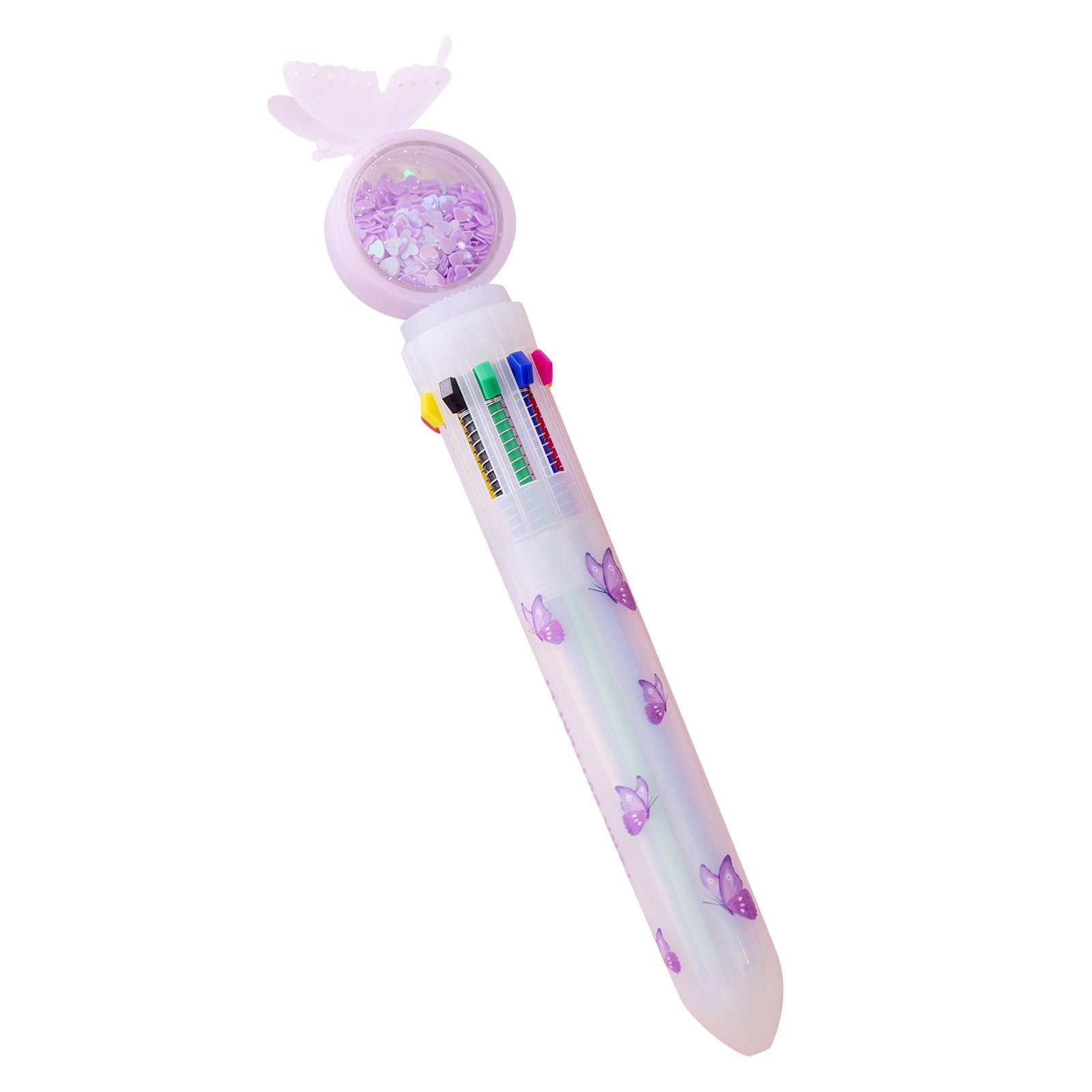 Wamans Colored Pens 10 Color Ballpoint Pen Push Type Color ...